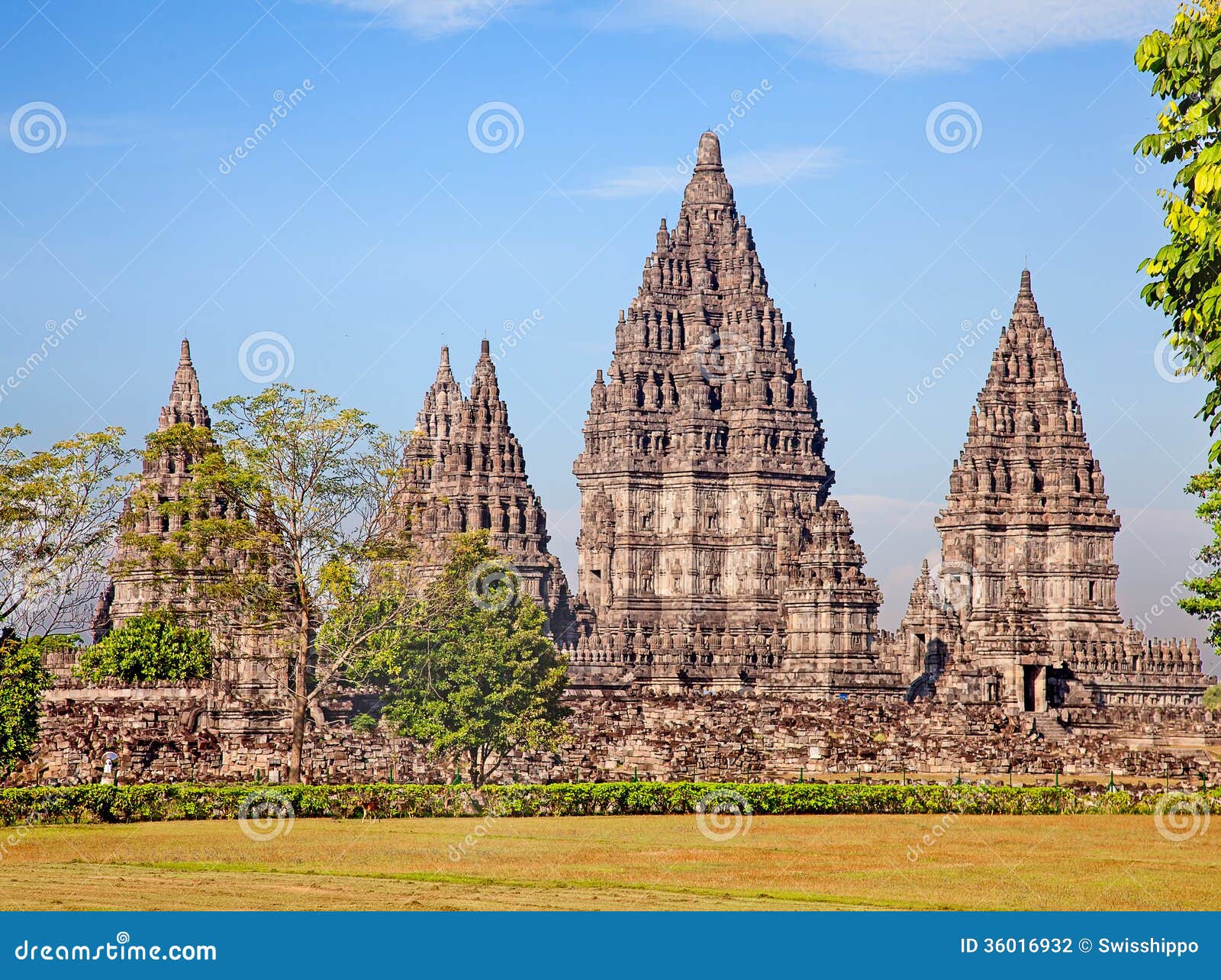 Hindu temple Prambanan stock photo. Image of pyramid - 36016932