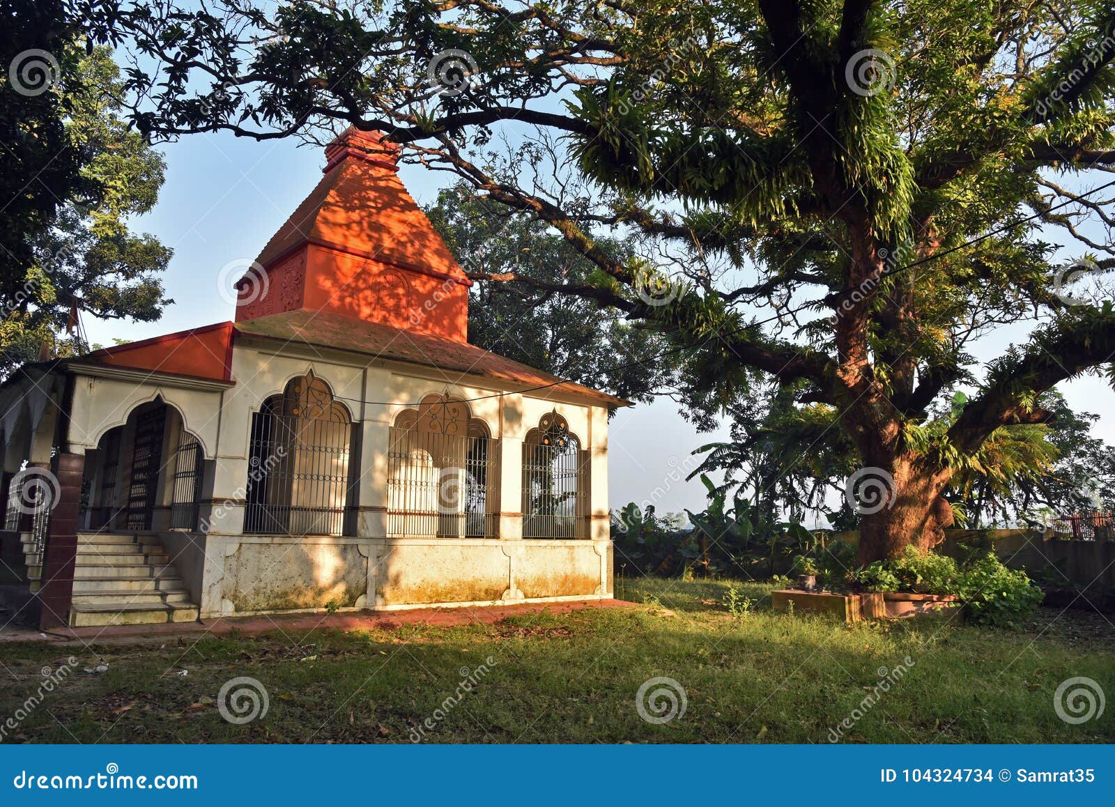 Hindu Temple in the Village Stock Photo - Image of indian, garden ...