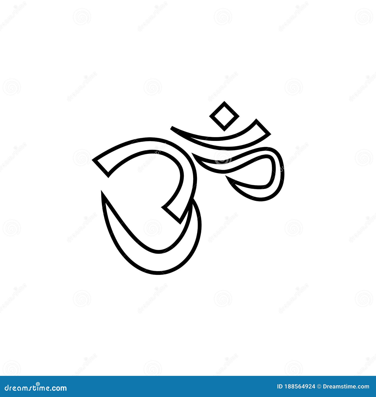 Hindu Temple Sign Icon. Element of Navigation Sign Icon. Thin Line Icon ...