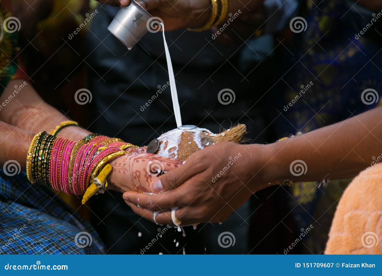 Hindu Wedding Ritual Kanyadaan Stock Image - Image of exchange ...