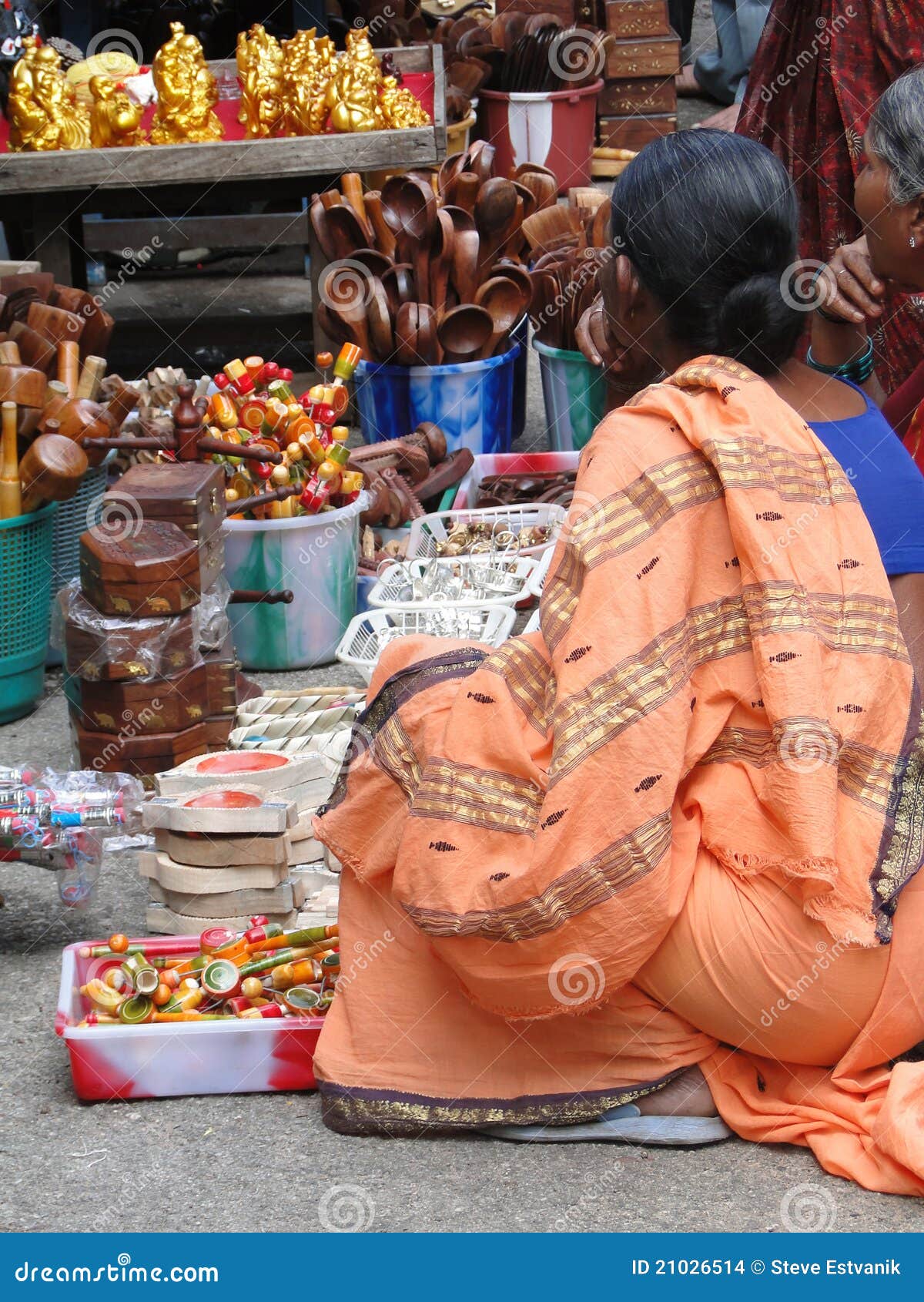 Hindu Women Browse the Market Editorial Stock Image - Image of female ...