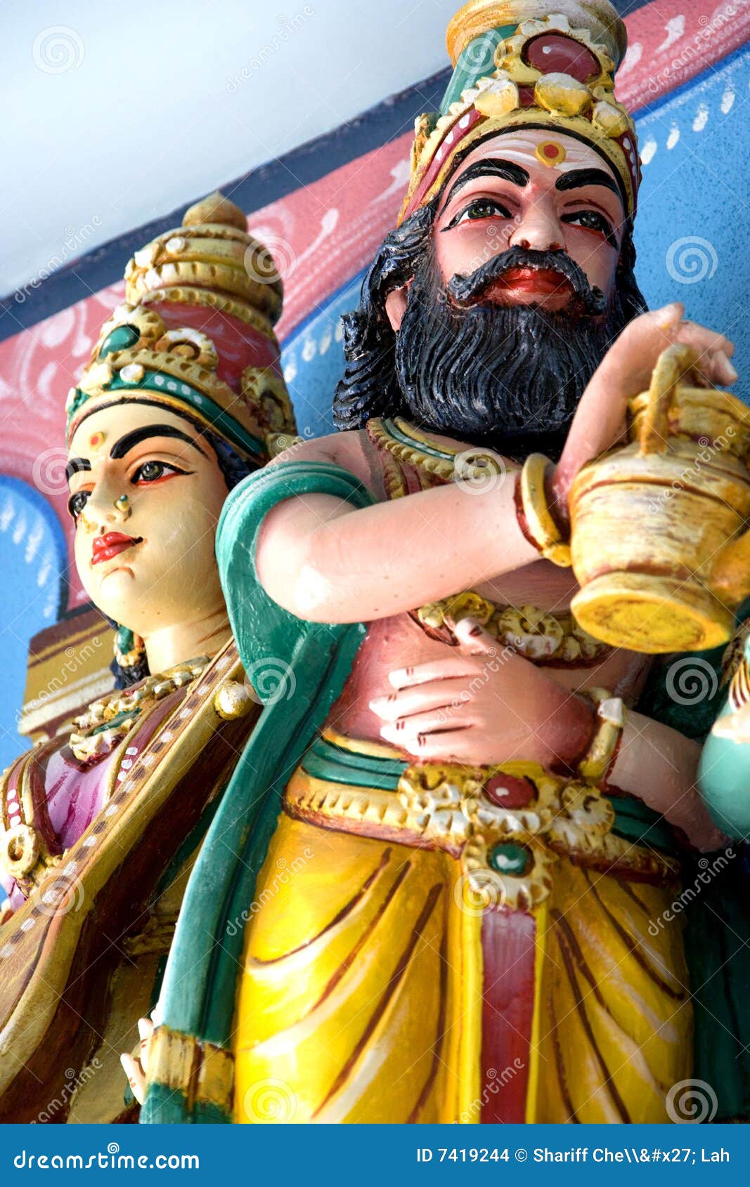 Hinduiska gudar arkivfoto. Bild av statuett, skulptur - 7419244