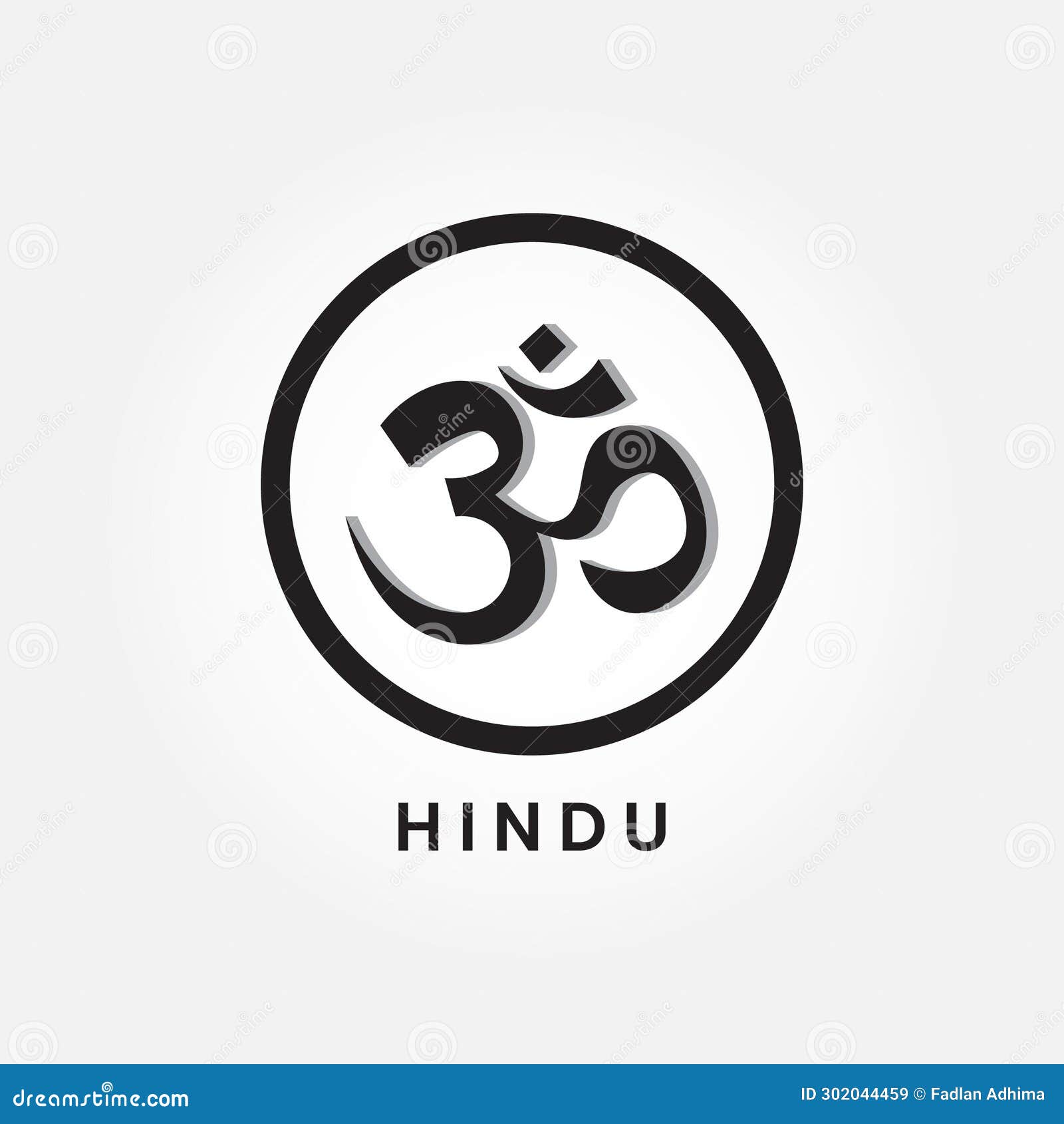 Hinduism Religion Symbol Logo Vector | CartoonDealer.com #302044459