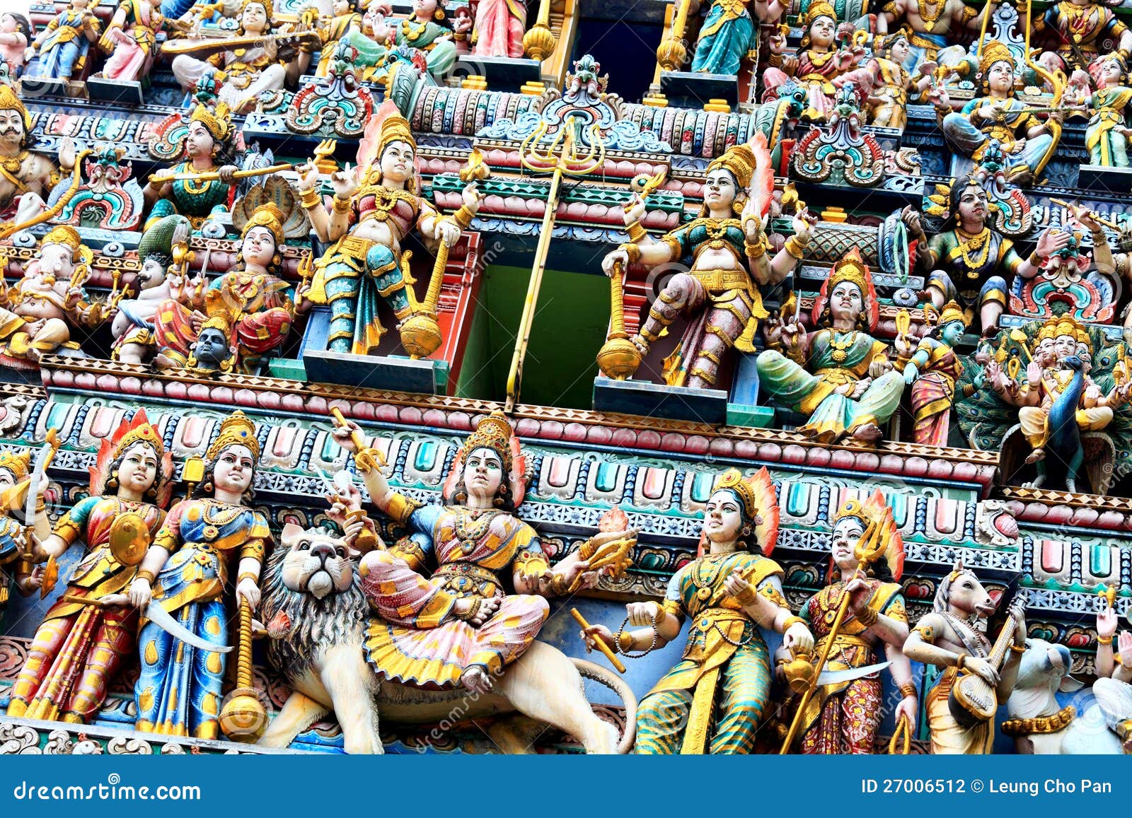 Hinduism statues stock photo. Image of praying, painted - 27006512