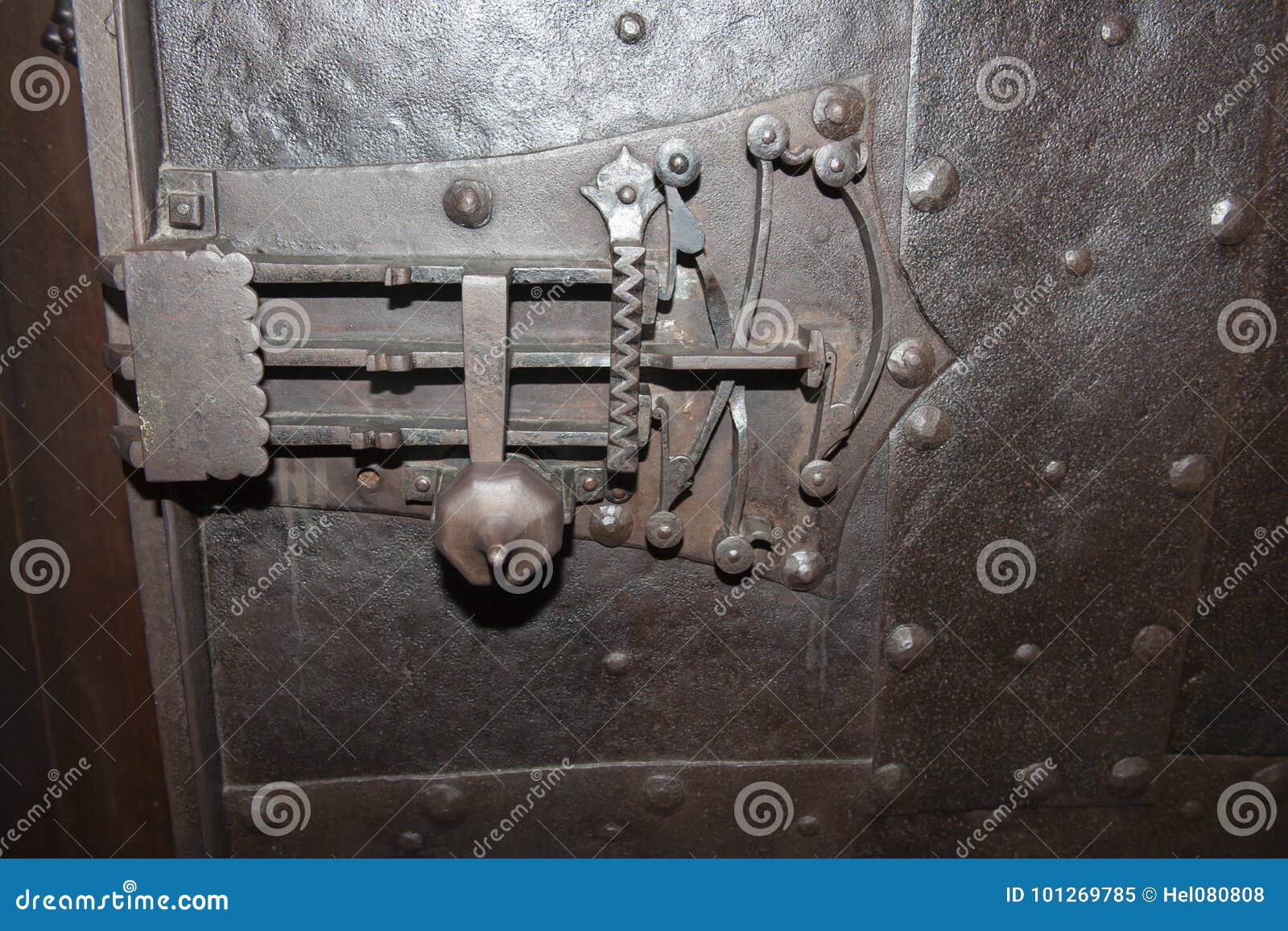 Hinge on medieval door stock image. Image of marys, lock - 101269785