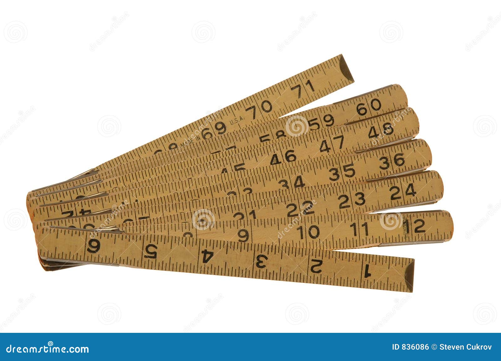 Hinged Ruler stock photo. Image of carpenter, woodworker - 836086