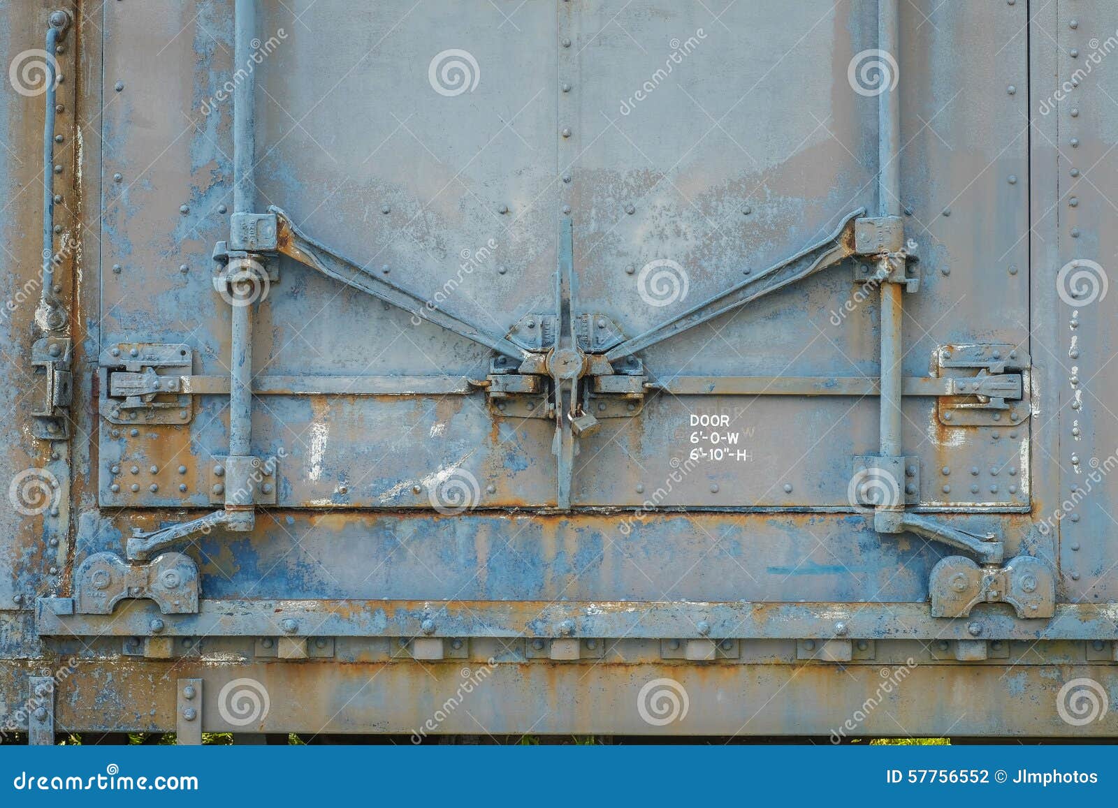 Hinges and Locks on an Old Abandoned Rail Car Stock Photo - Image of ...