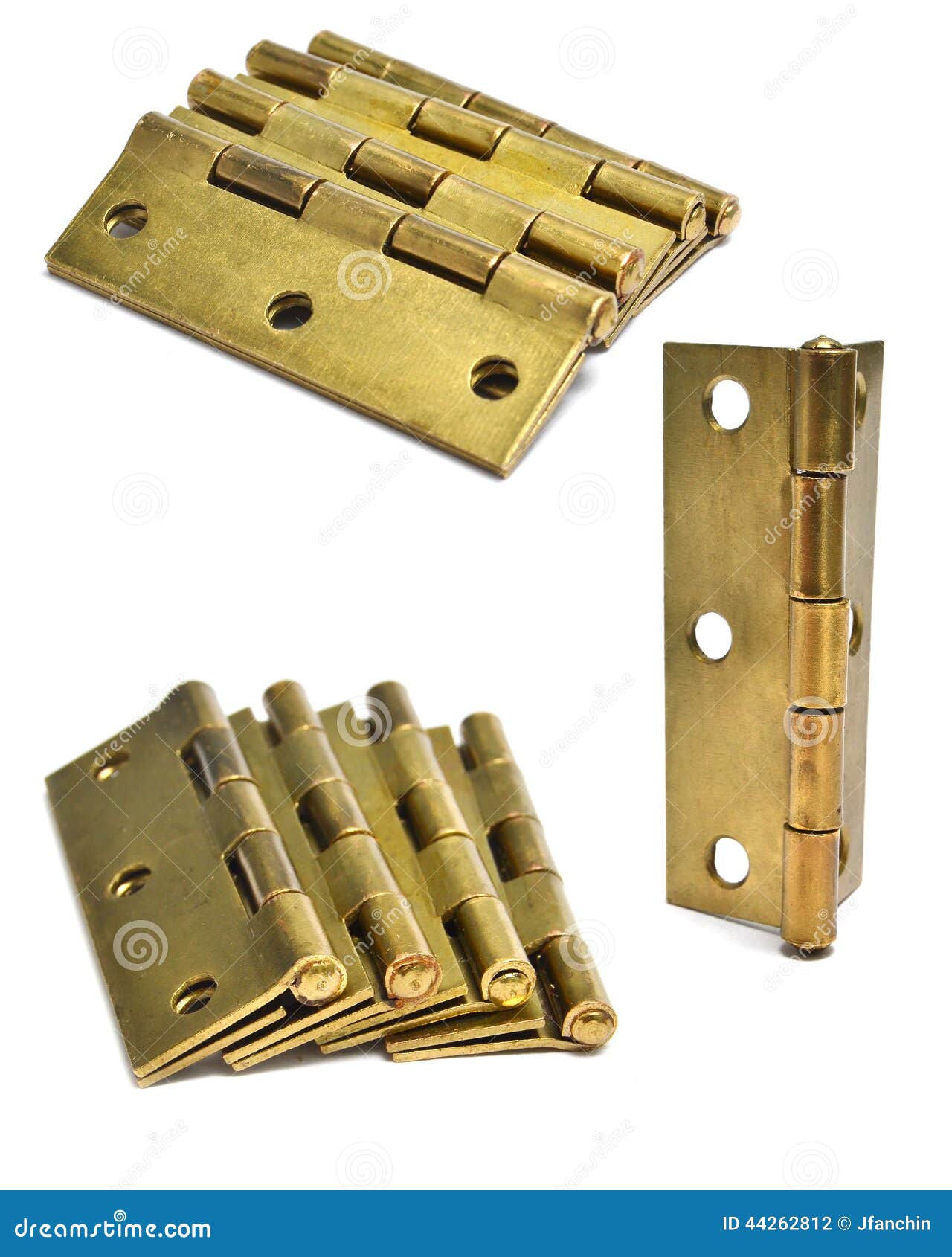 Hinges set stock photo. Image of interior, brown, building - 44262812