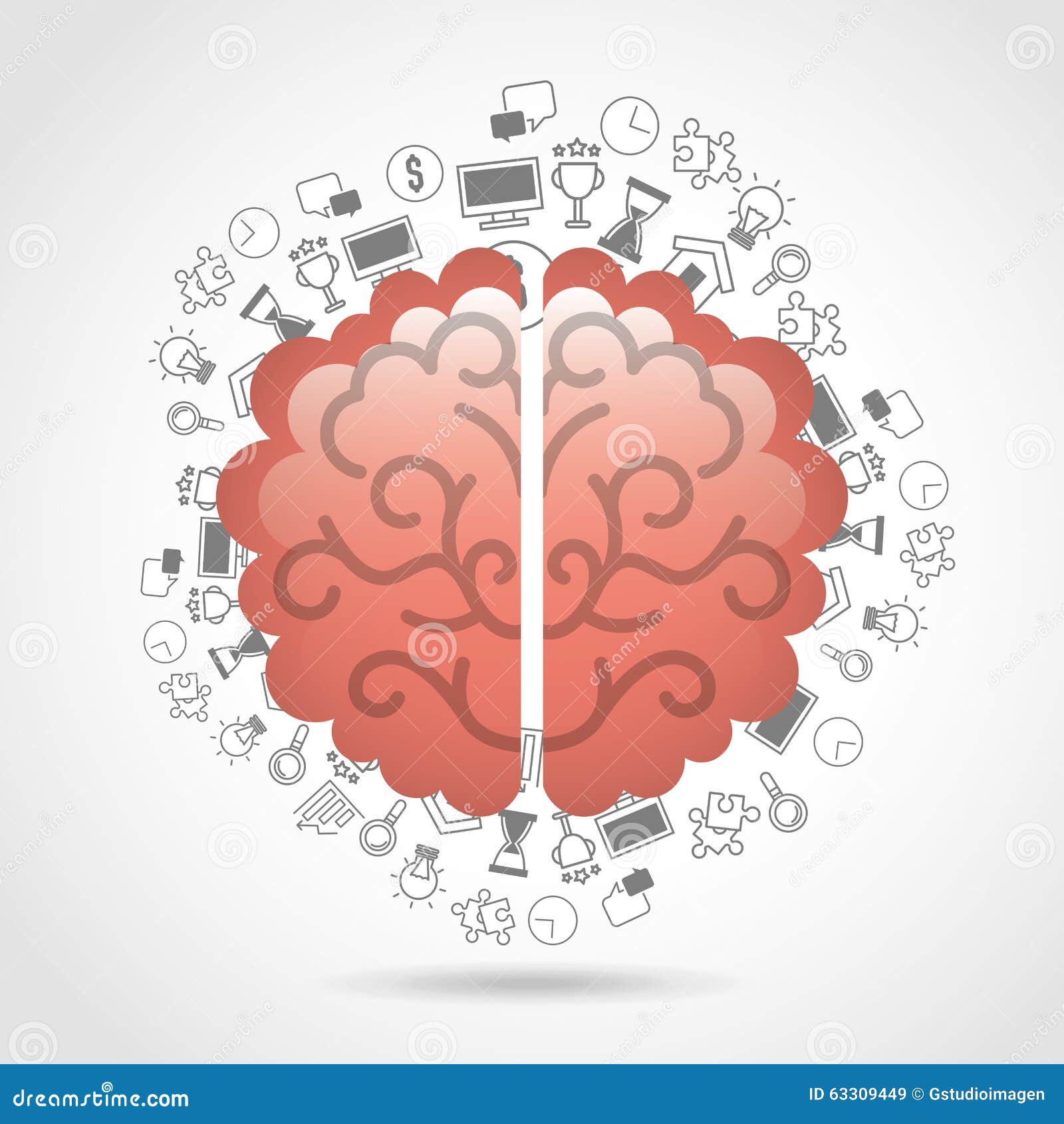 Think concept design stock vector. Illustration of education - 63309449
