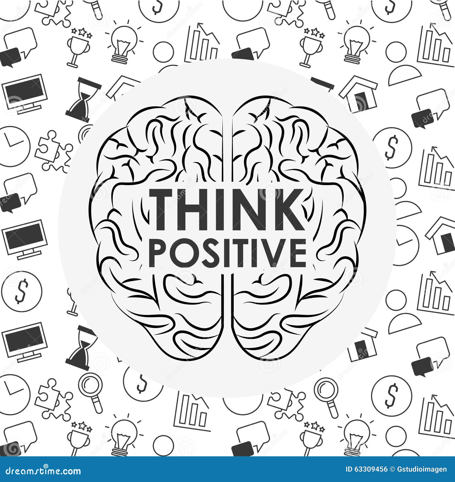 Think concept design stock vector. Illustration of development - 63309456