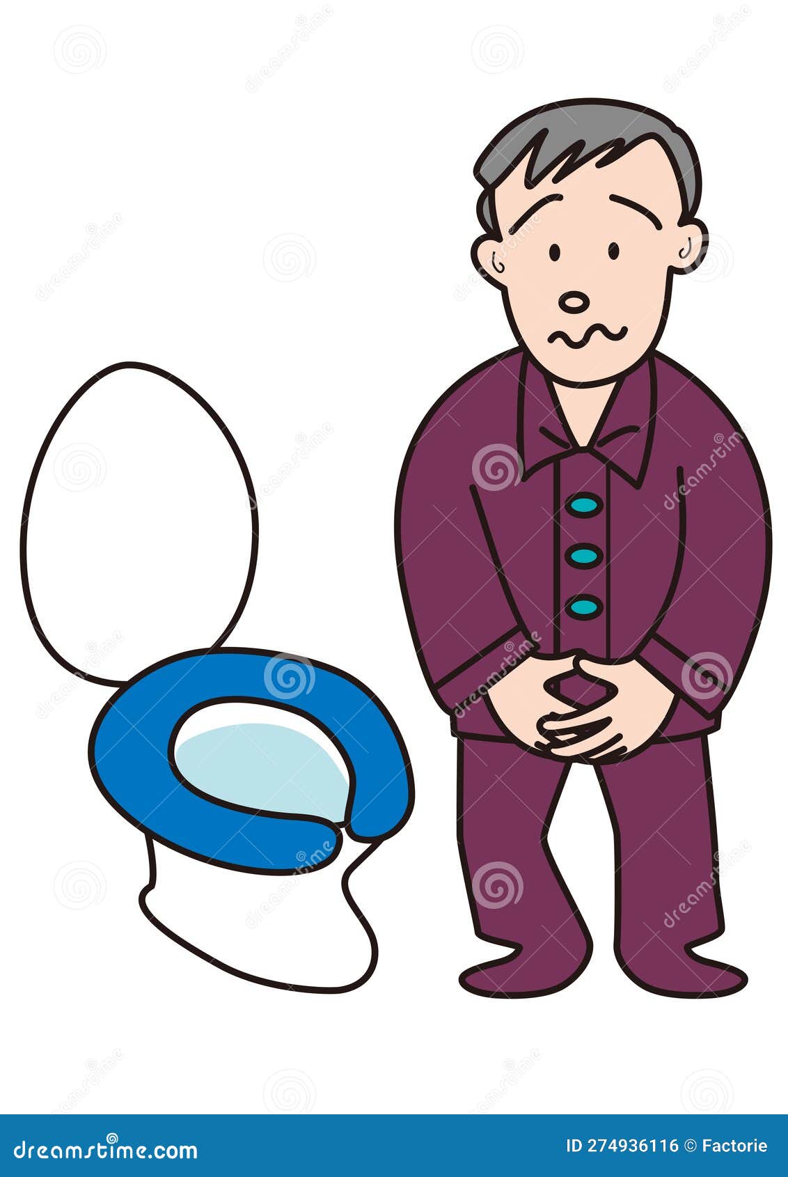 Frequent Urination Isometric Background Vector Illustration ...