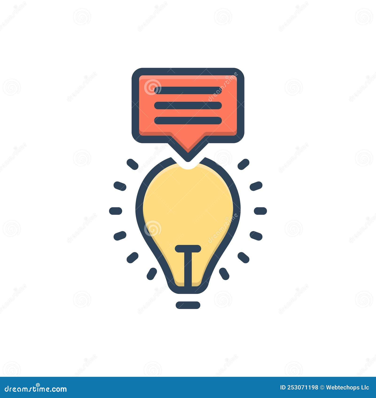 Color Illustration Icon for Hint, Suggestions and Pinpoint Stock Vector ...