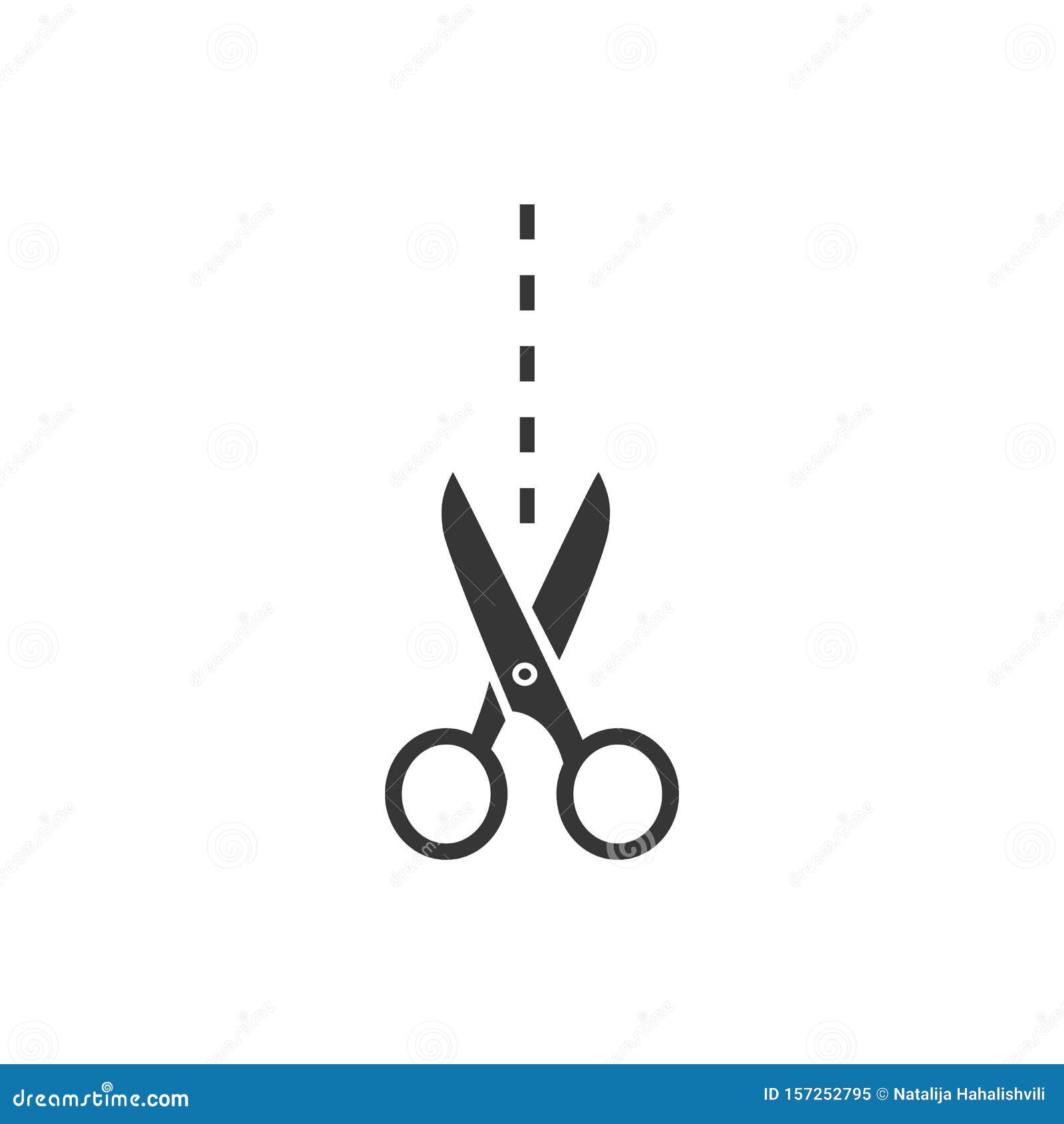 Hintergrund Der Schere. Vektorgrafik Vektor Abbildung - Illustration ...