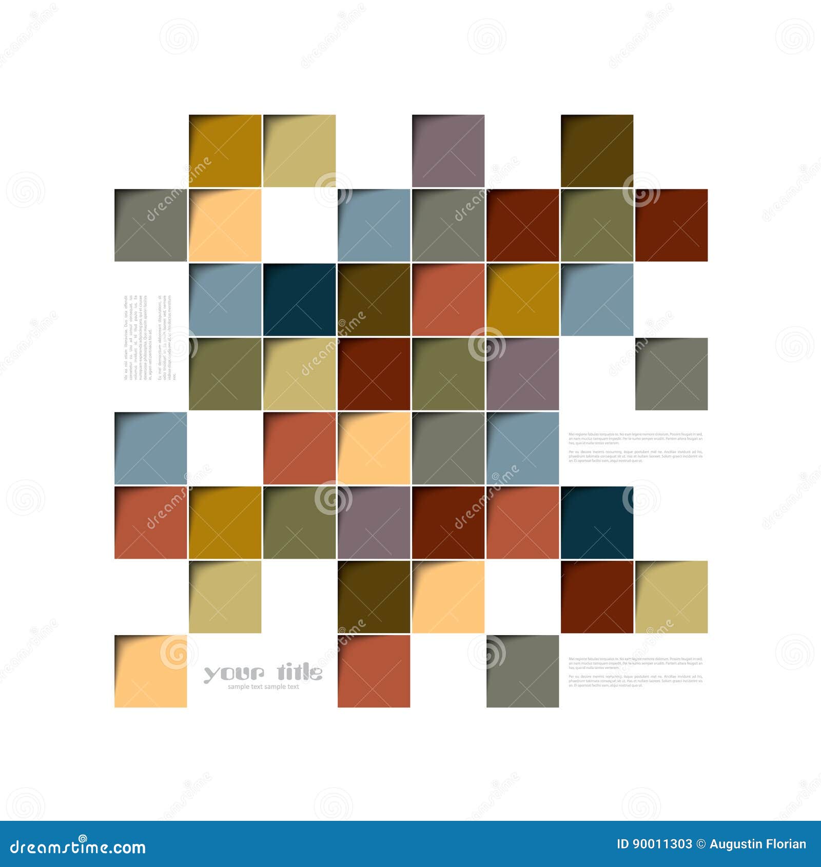 Hintergrund Des Quadrats 3d Vektor Abbildung - Illustration von plan ...