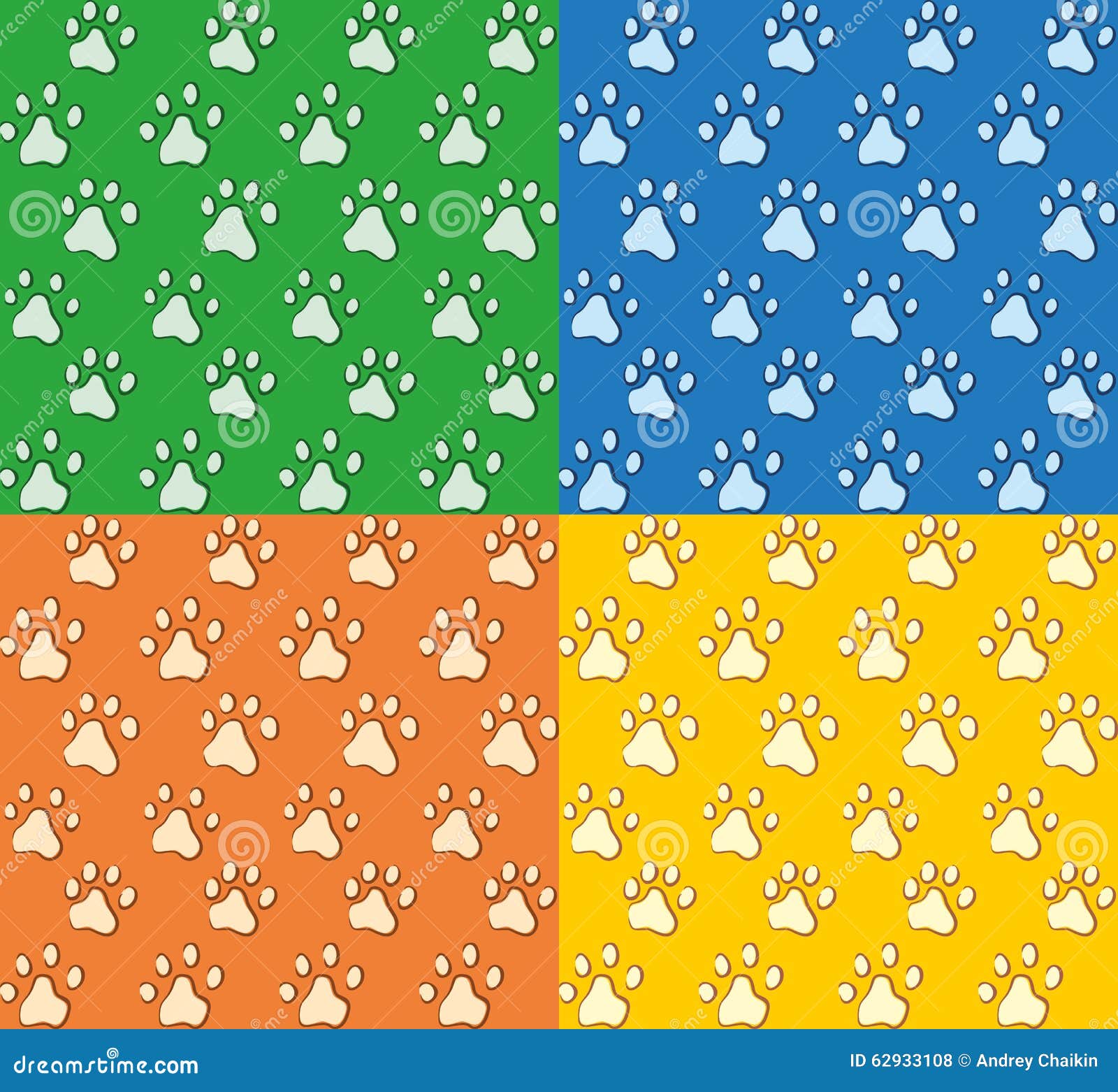 Hintergrund Mit Den Tatzen Der Katze Vektor Abbildung - Illustration ...