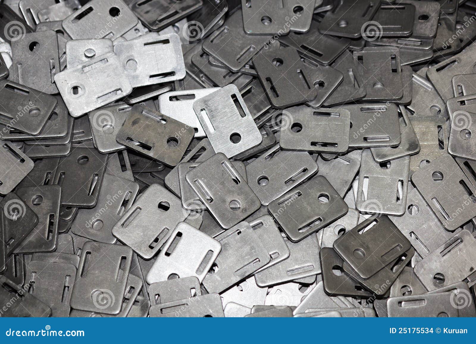 Hintergrundzeichnung Von Einem Set Metallplatten Stockfoto - Bild von ...