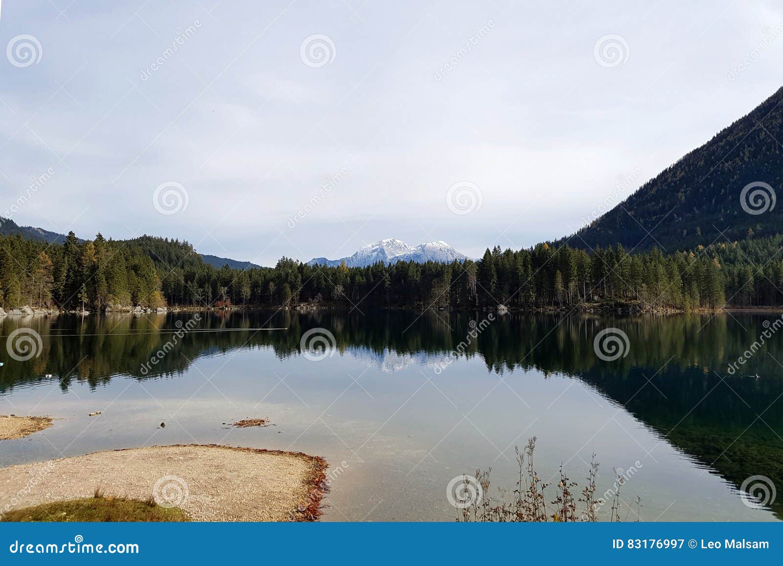 Hintersee Ramsau, Germany stock image. Image of reflections - 83176997