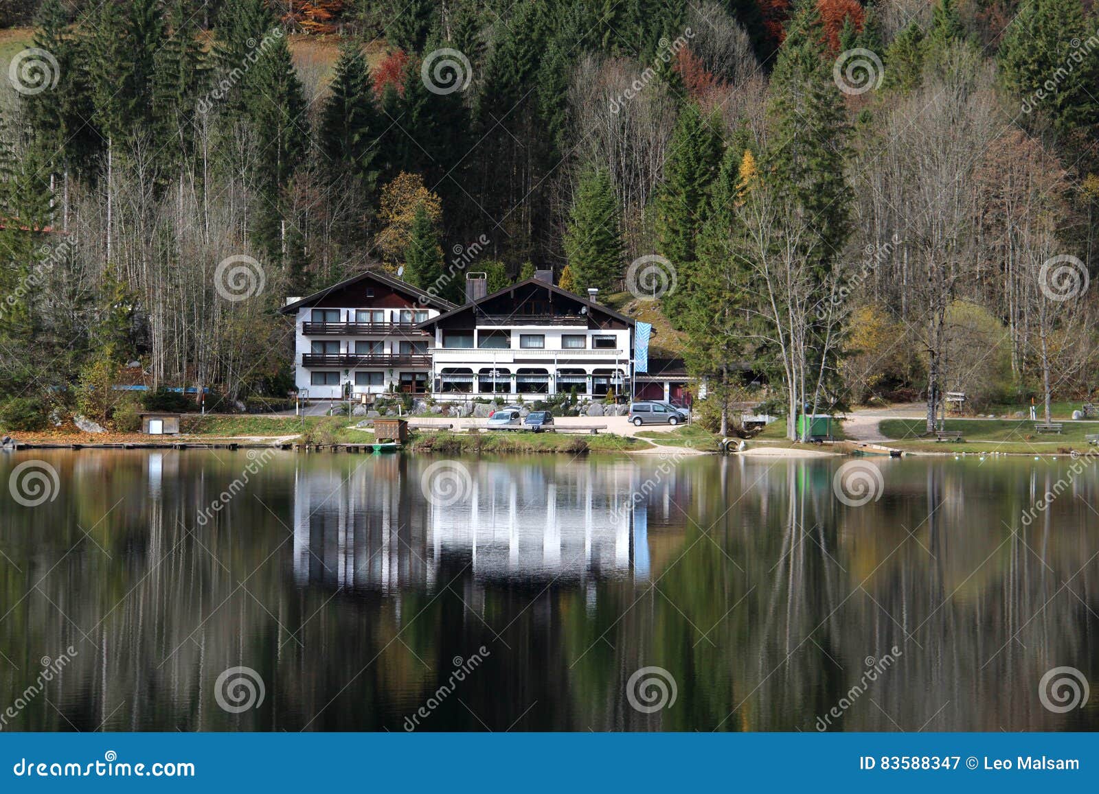 Hintersee Ramsau, Germany stock image. Image of reflections - 83588347