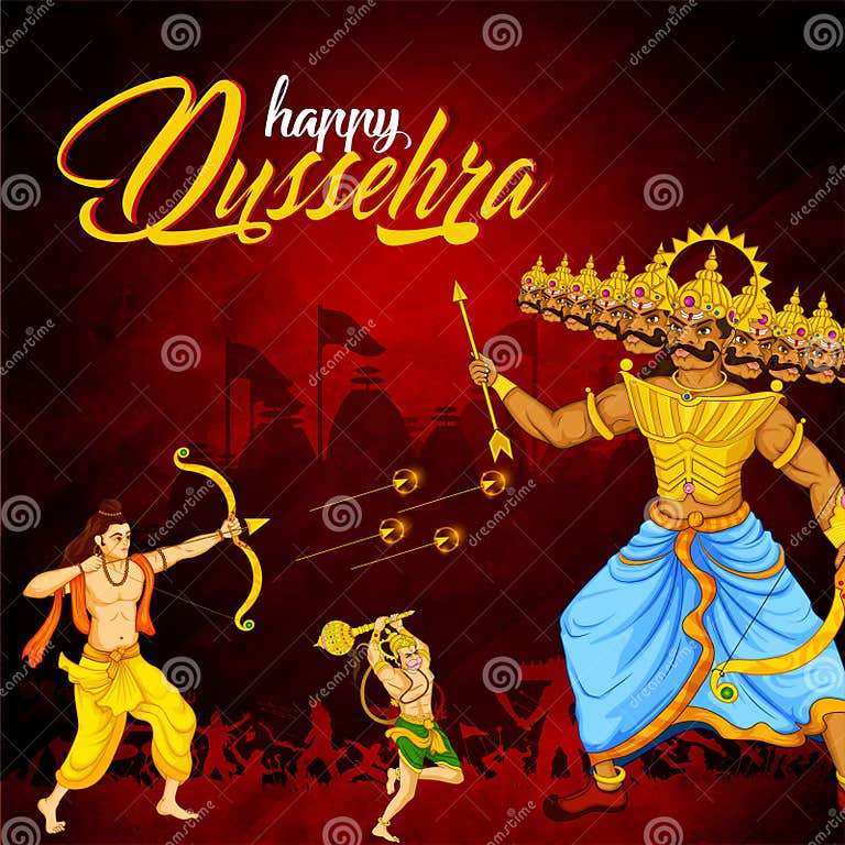Happy Dussehra Vijayadashami Also Known As Dasahara, Dusshera, Dasara ...
