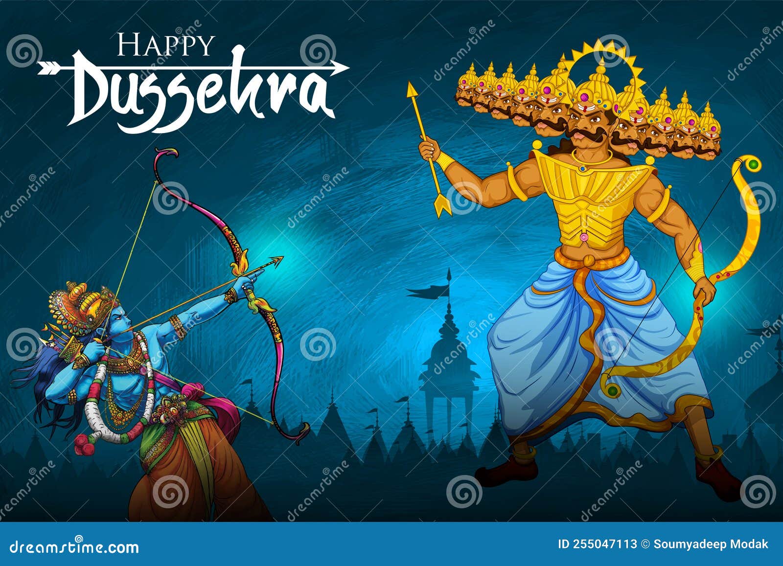 Happy Dussehra Vijayadashami Also Known As Dasahara, Dusshera, Dasara ...