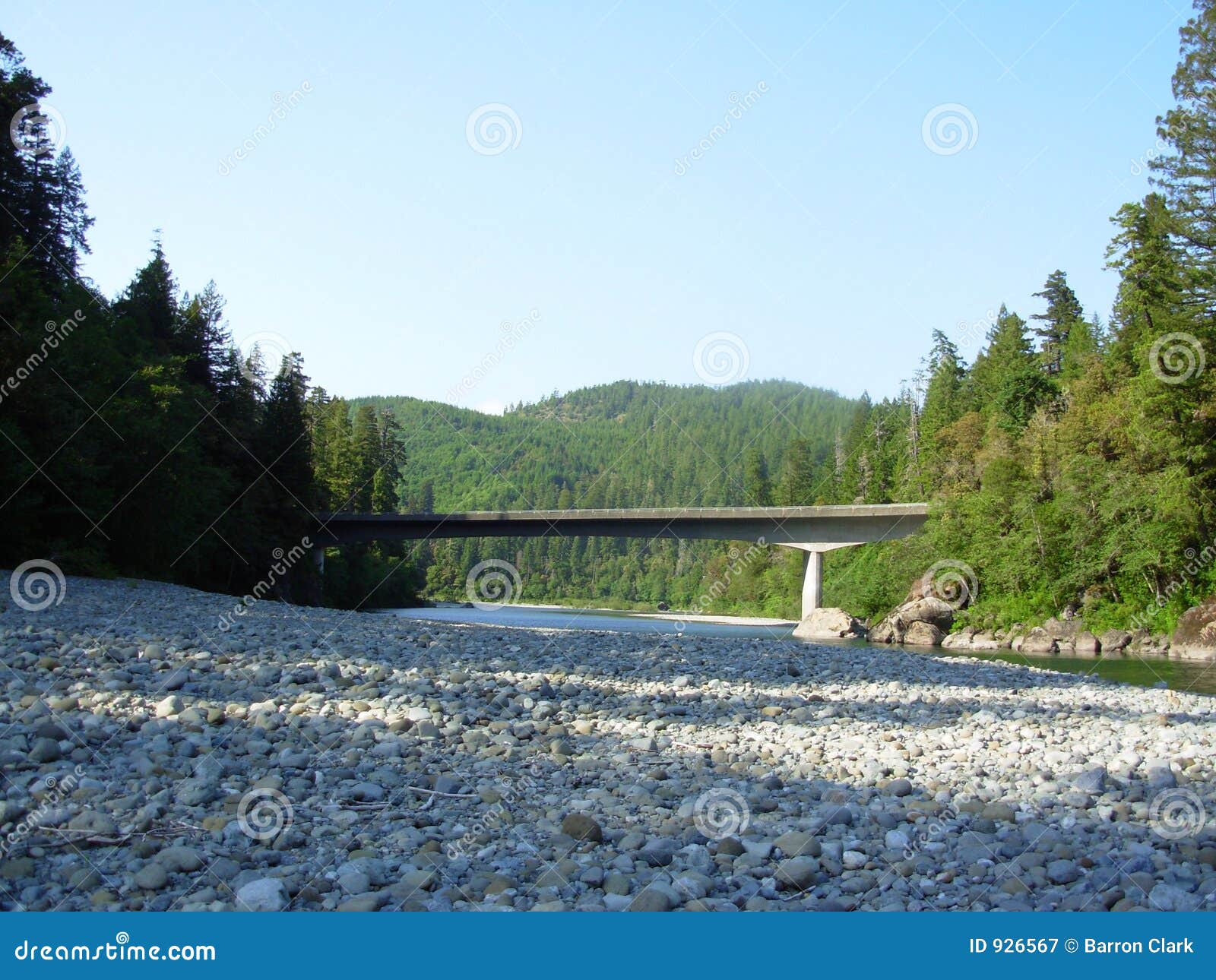 Hiouchi Bridge stock image. Image of bridge, trees, water - 926567