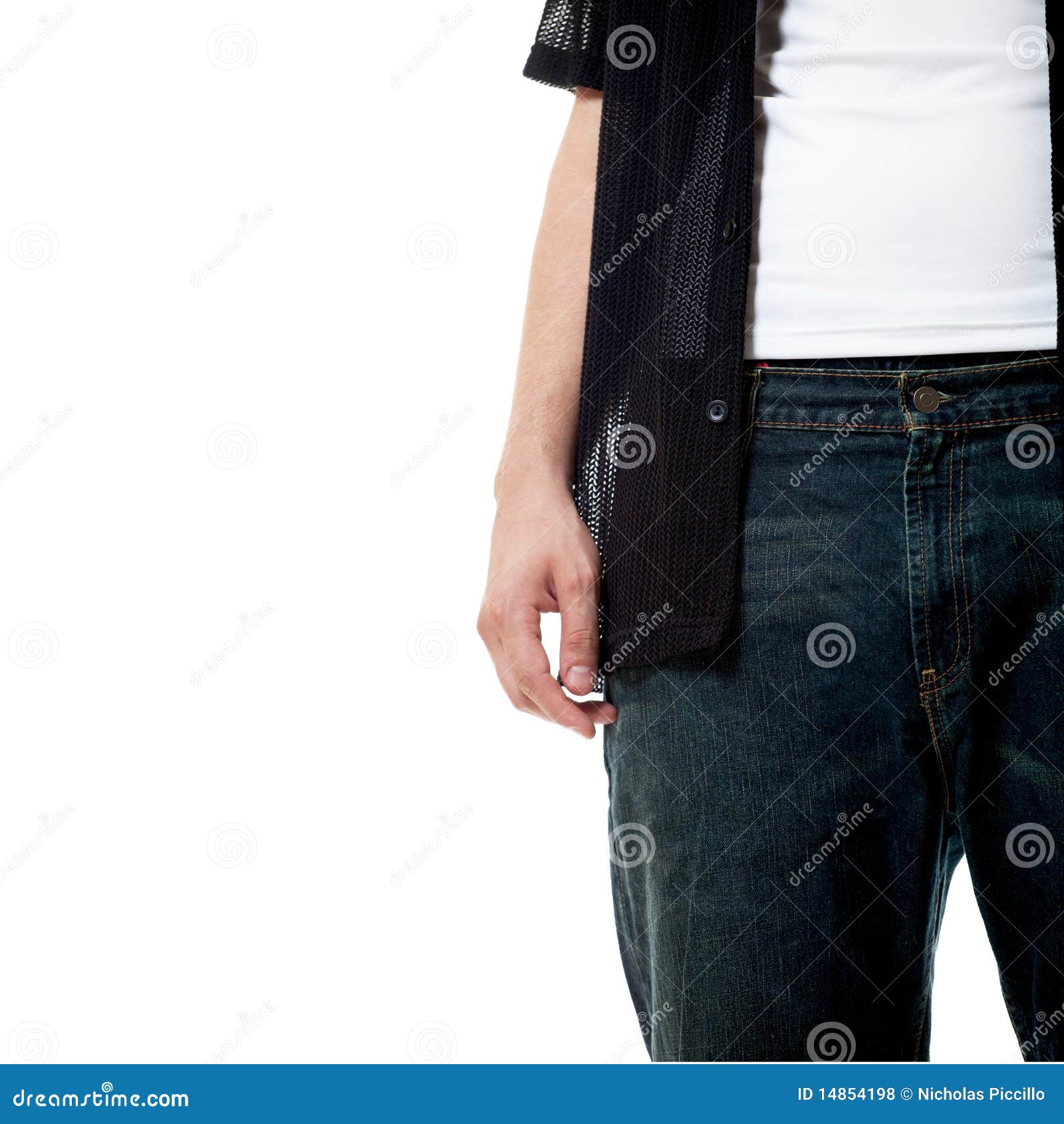 Hip Close-up stock photo. Image of person, casual, white - 14854198