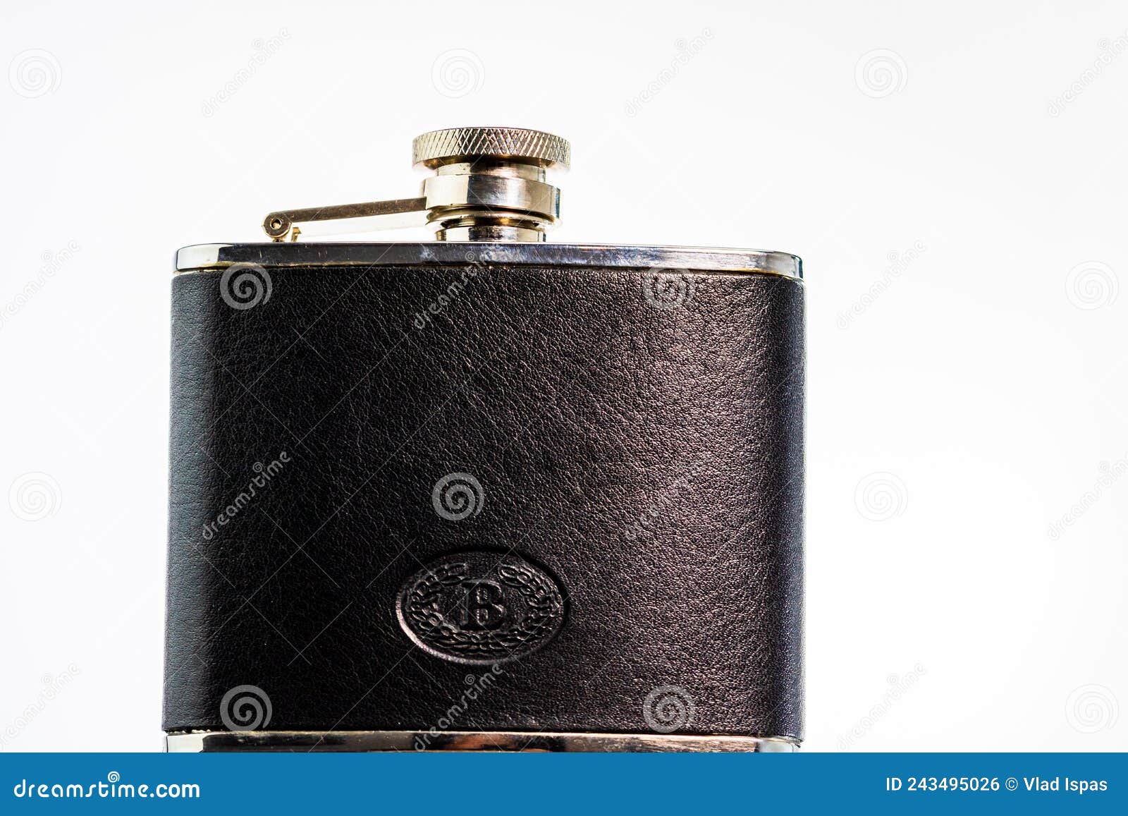 Hip Flask To Drink Alcohol Isolated on White Editorial Photo - Image of ...