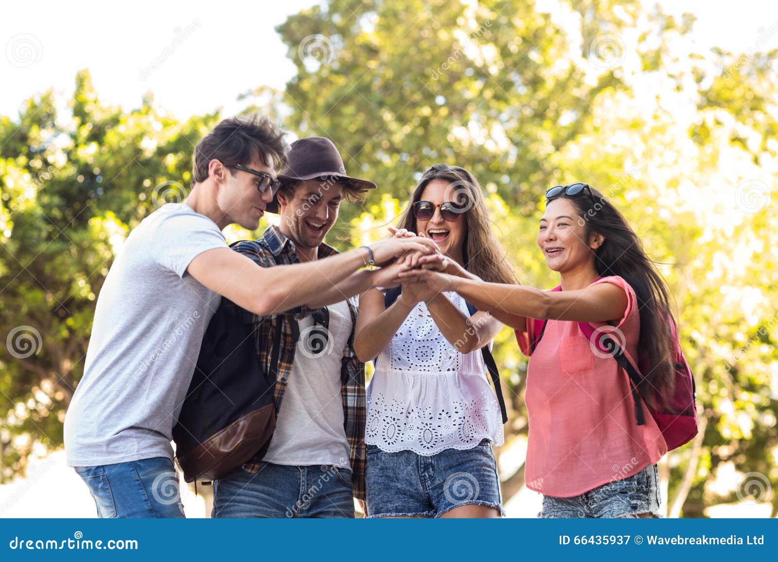 Hip friends cheering up stock image. Image of friendly - 66435937