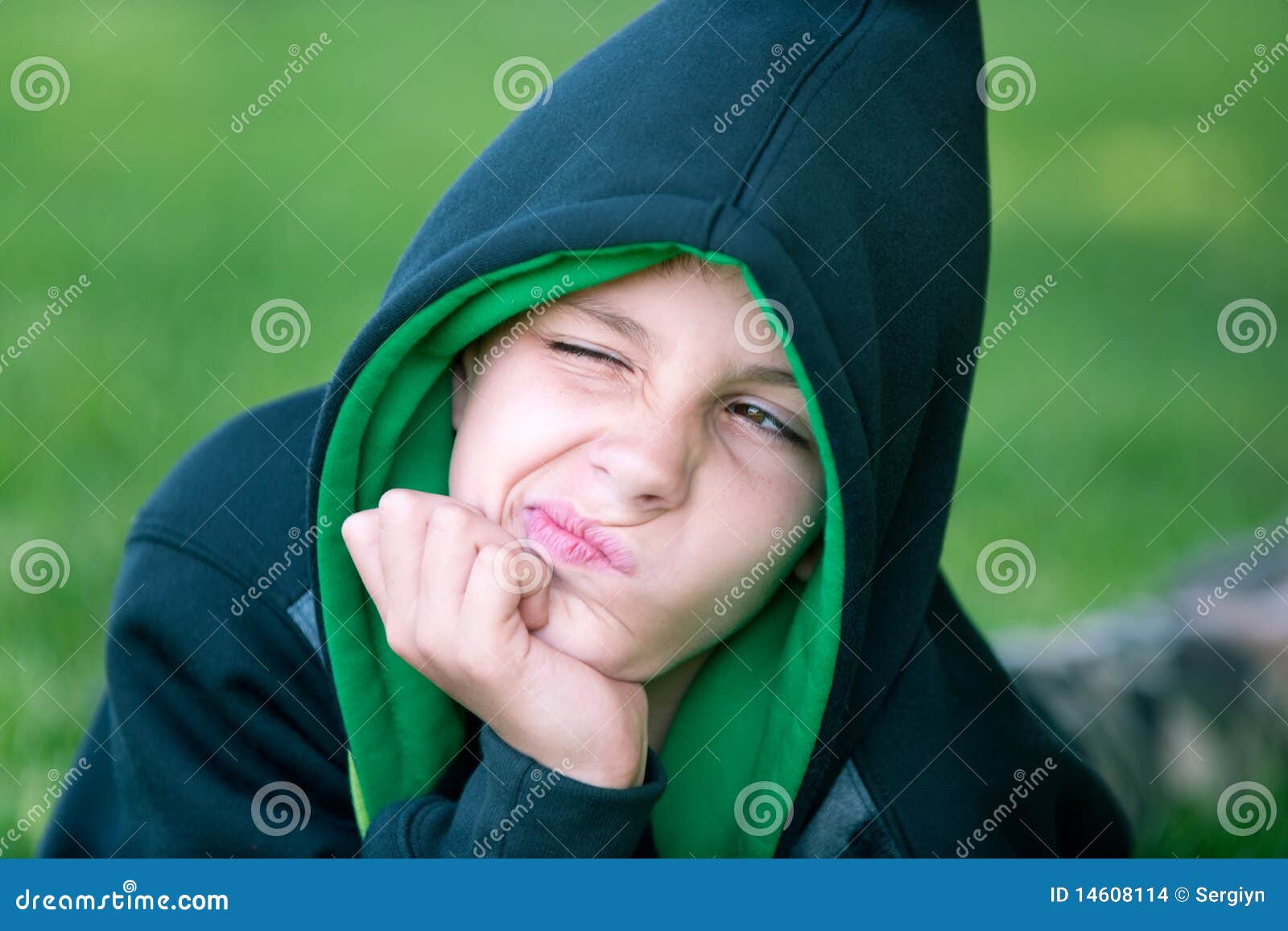 Hip-hop boy making faces stock photo. Image of masculine - 14608114