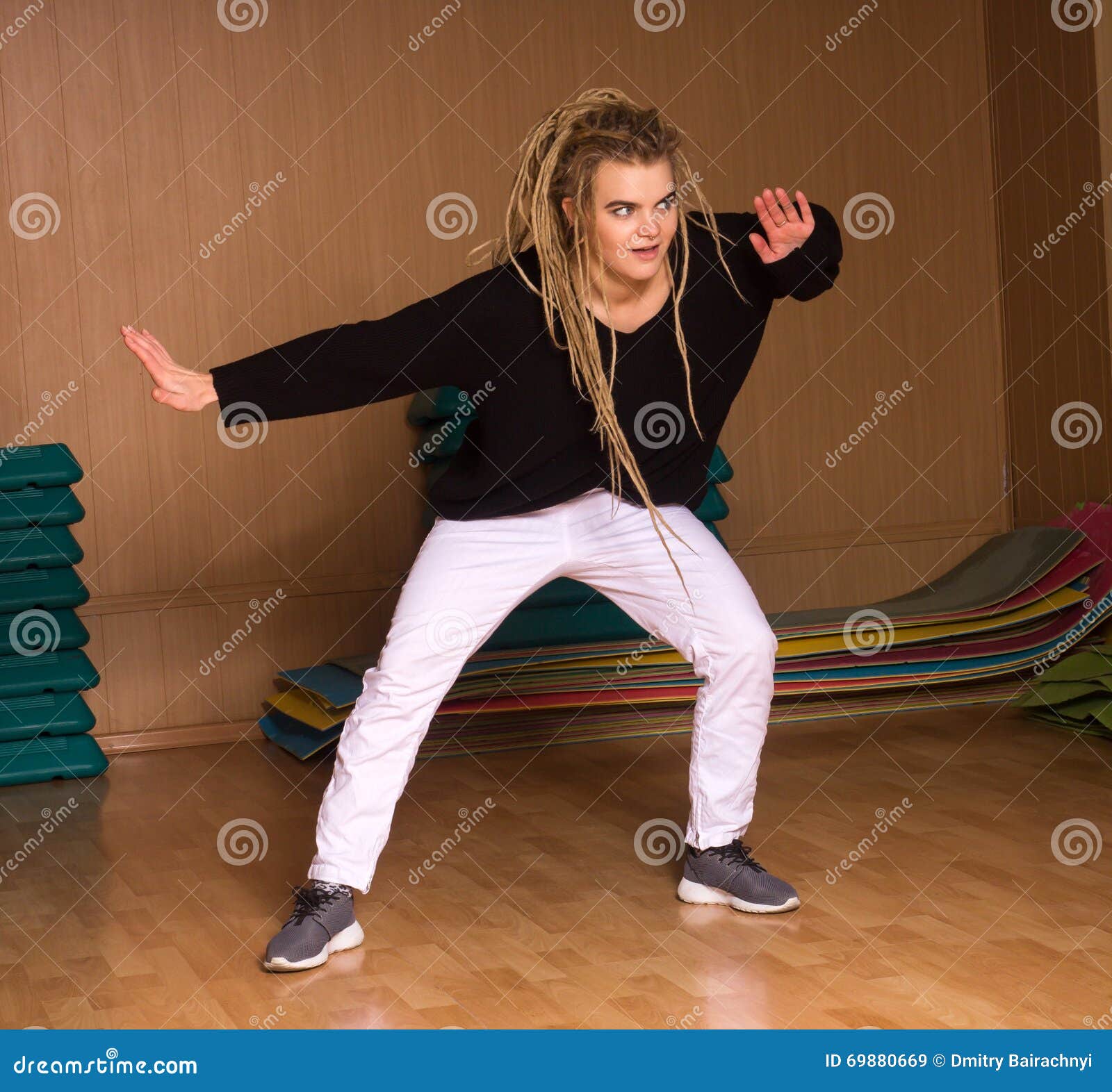 Hip-hop is Danced by Dancer Stock Image - Image of physical, girl: 69880669