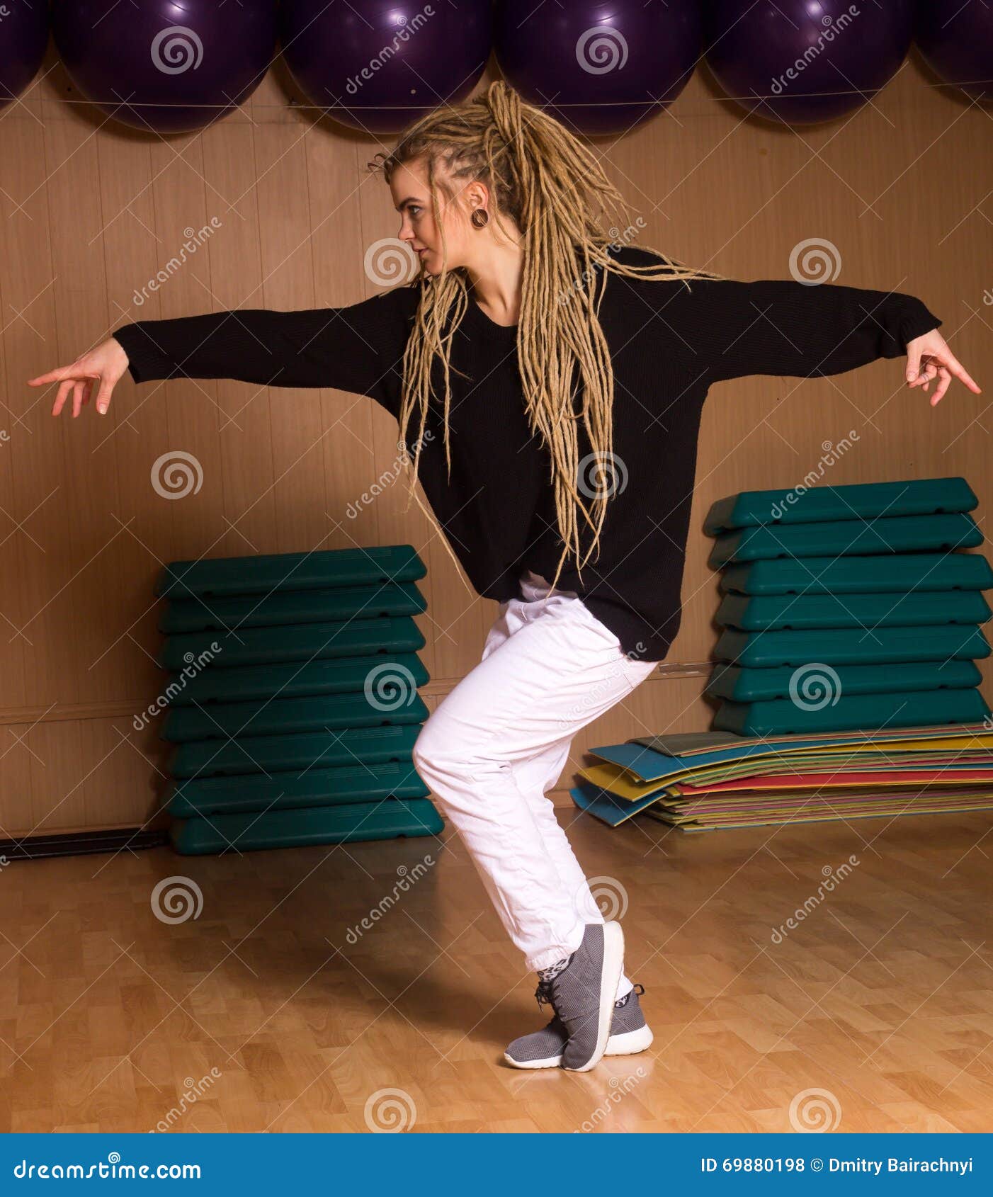 Hip-hop is Danced by Skilful Dancer Stock Photo - Image of flexibility ...
