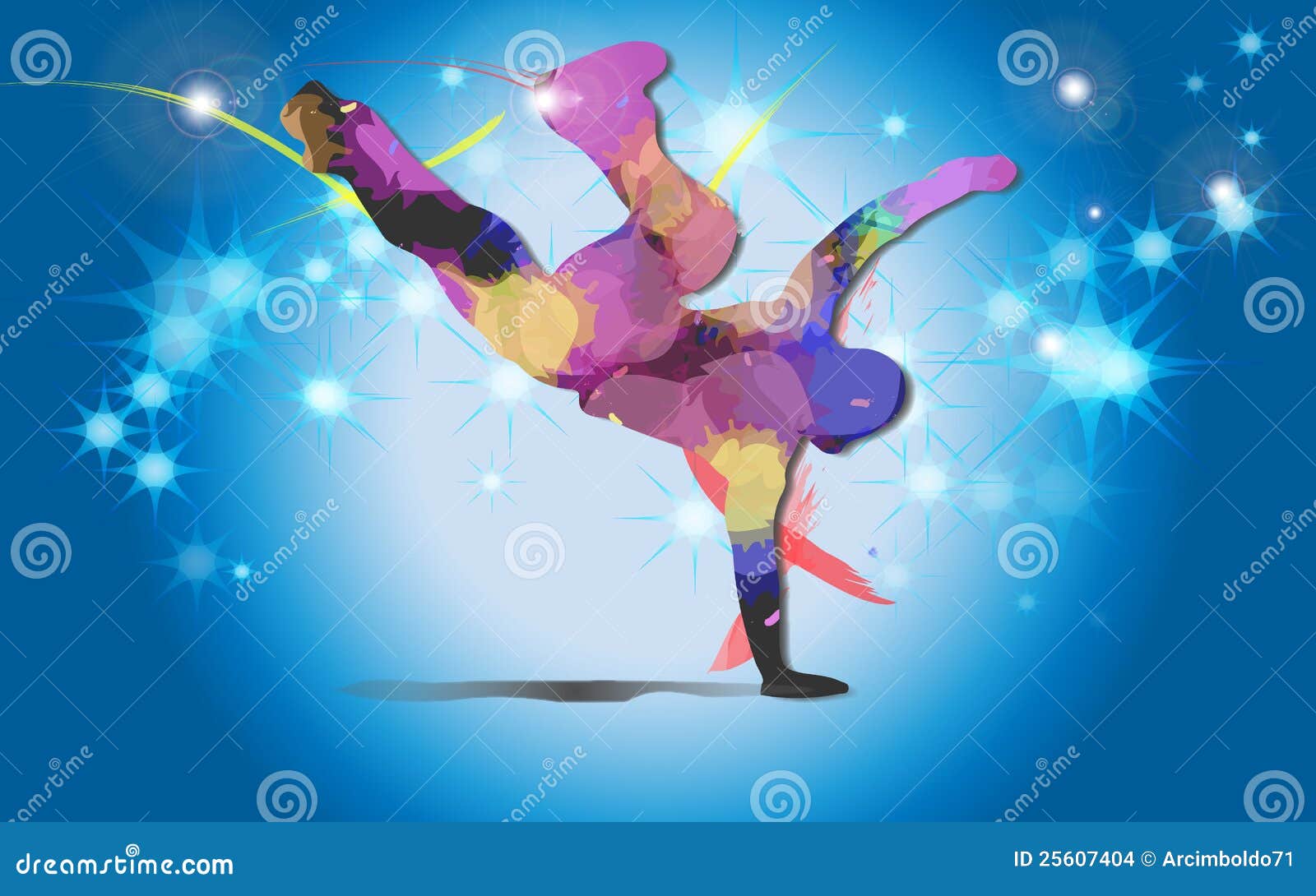 Hip Hop Dancer stock illustration. Illustration of boys - 25607404