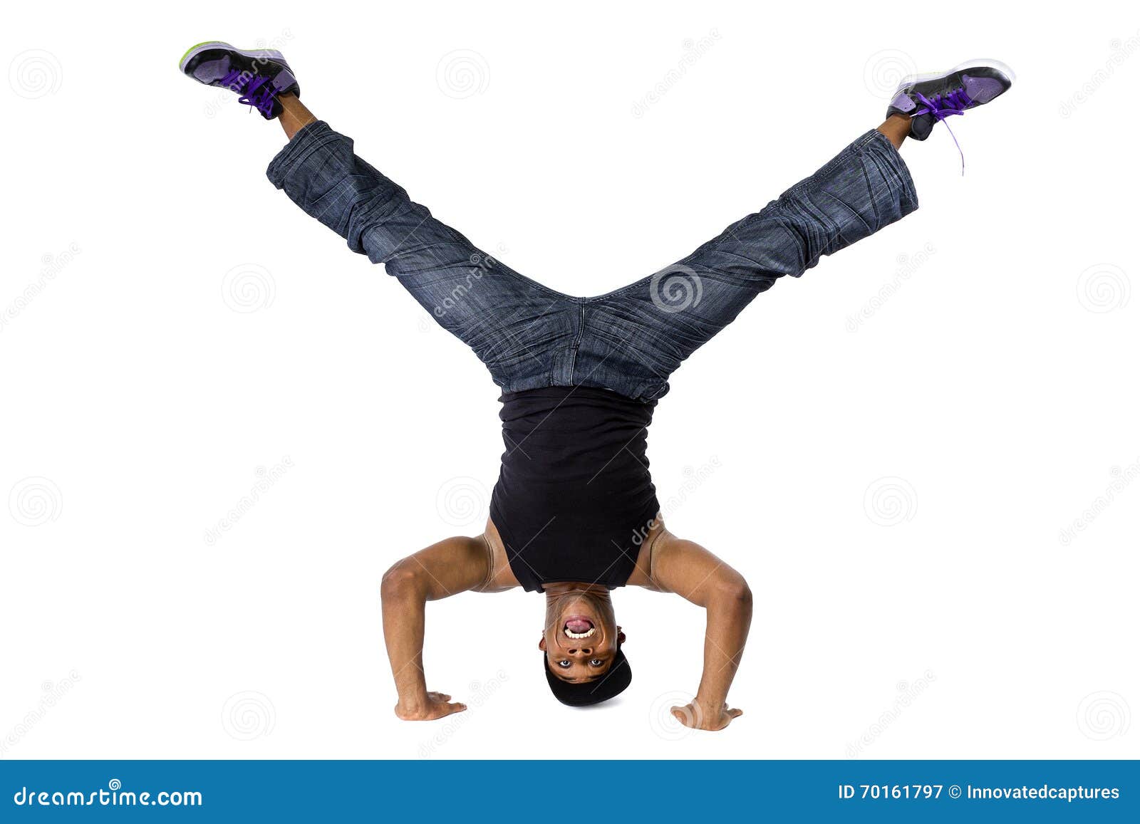 Hip Hop Dancer Breakdancing Stock Image - Image of action, background ...