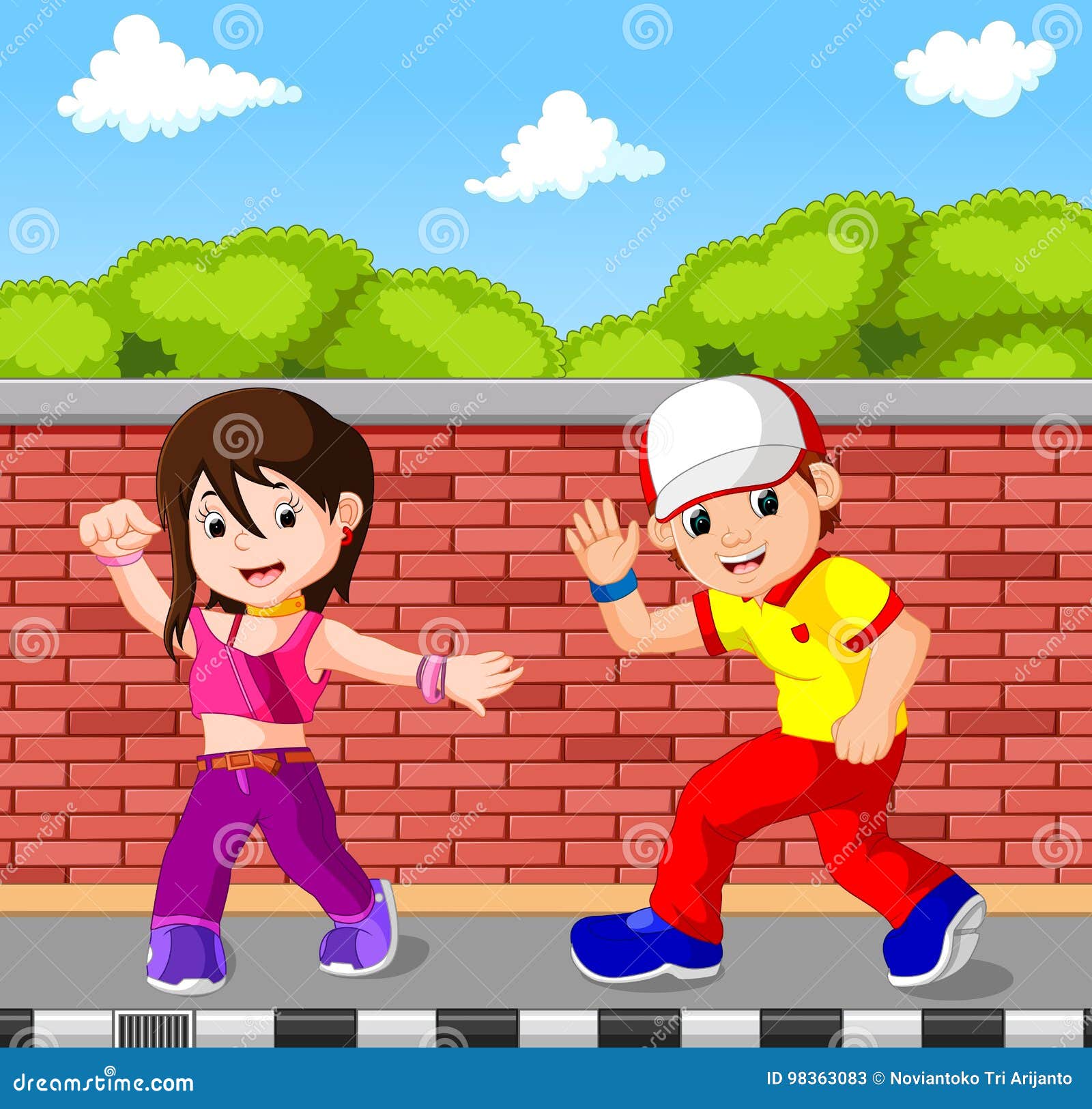 Tap Dancer Cartoon Illustration | CartoonDealer.com #65954412