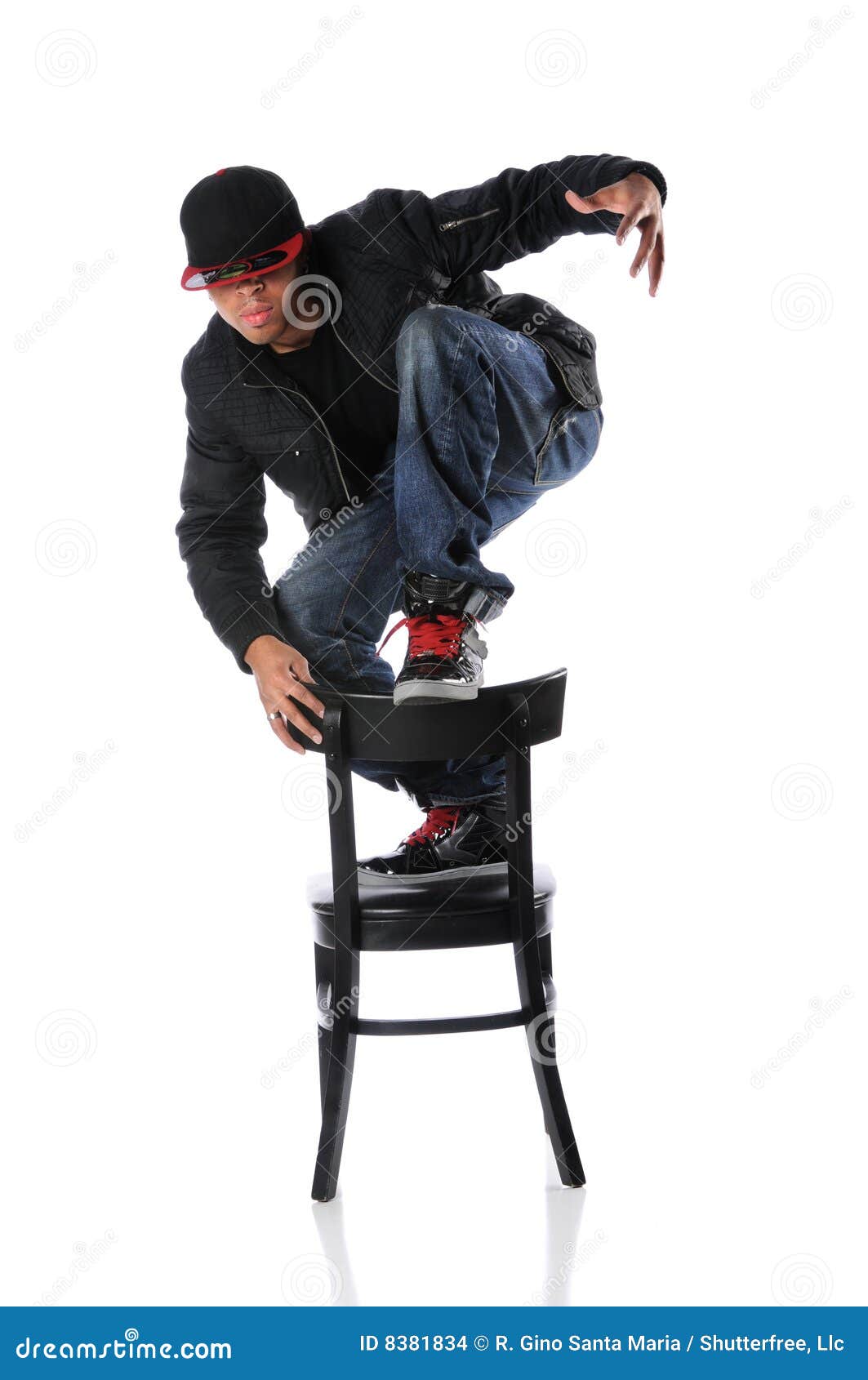 Hip Hop Dancer on Chair stock photo. Image of beautiful - 8381834