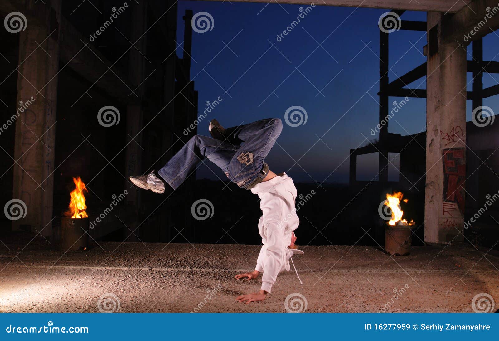 Hip-hop dancer in fly stock image. Image of graphics - 16277959