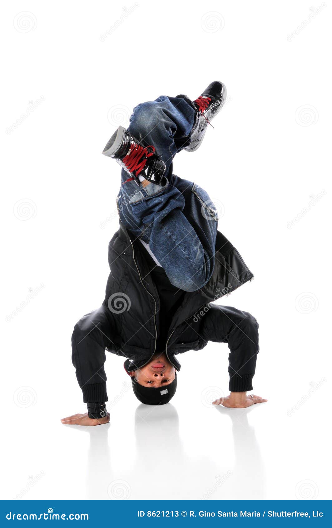 Hip Hop Dancer on Head Stand Stock Image - Image of stylish, stand: 8621213