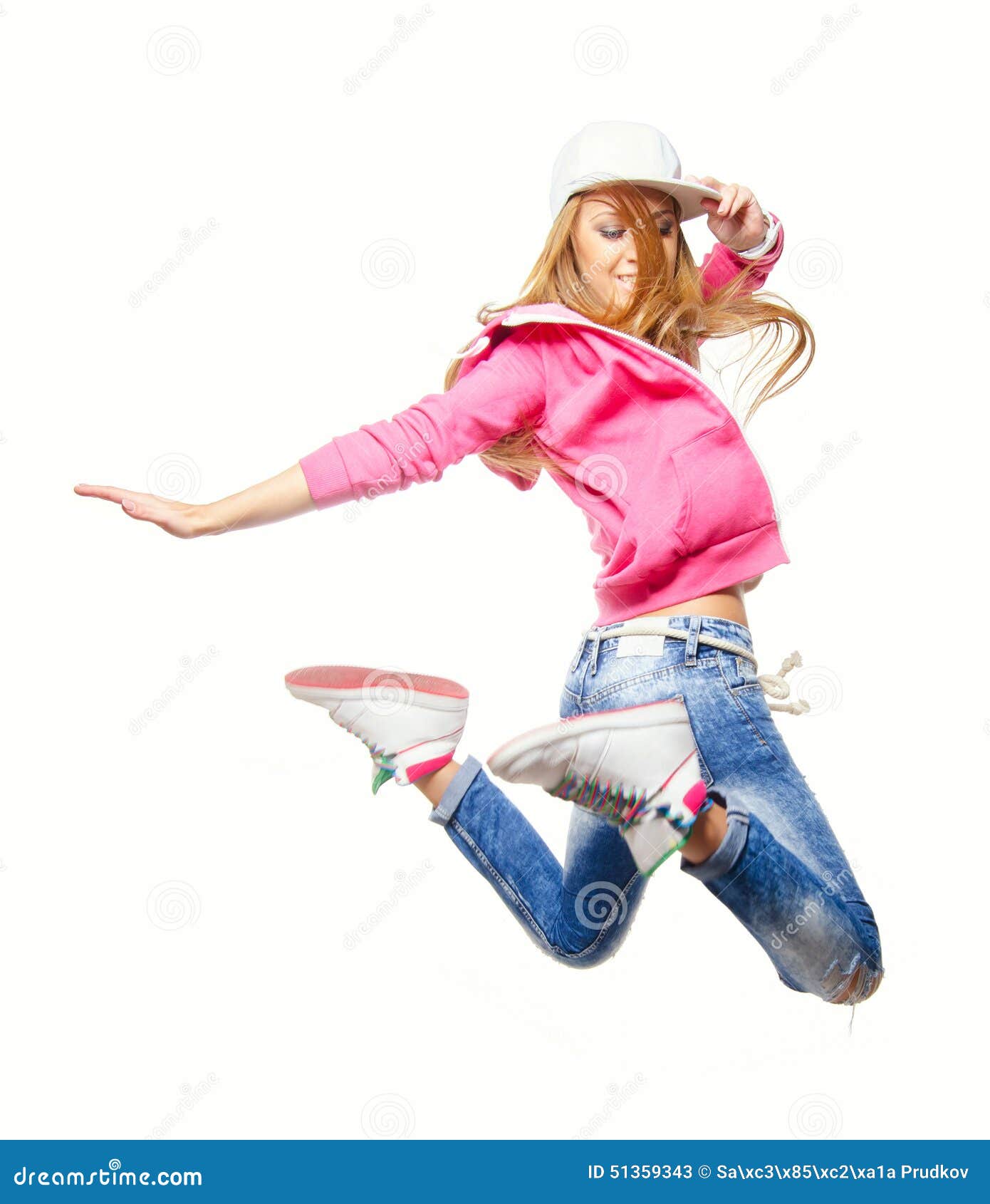 Woman Dancer Jumping Screaming Stock Photos - Free & Royalty-Free Stock ...