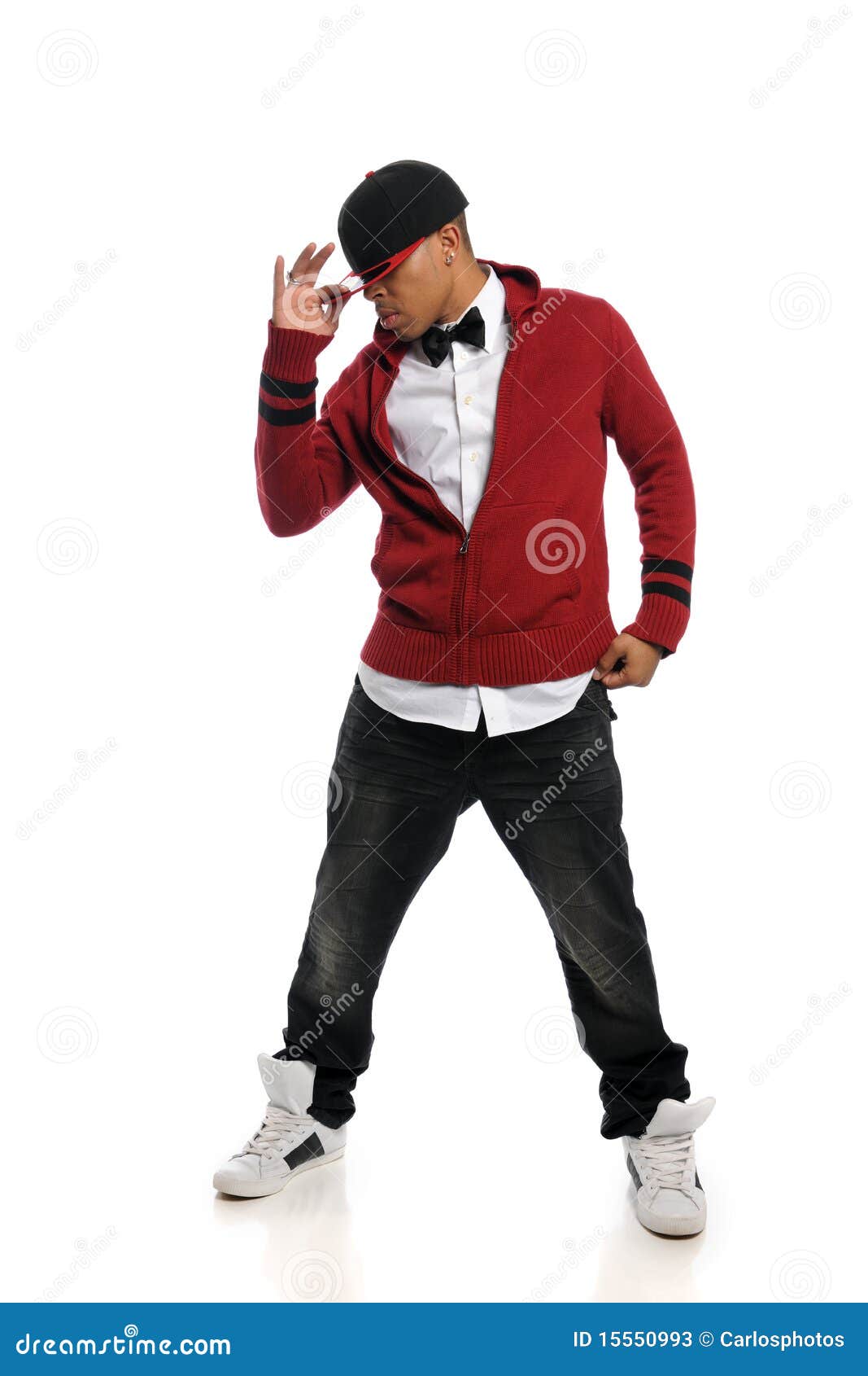 Hip Hop Dancer performing stock image. Image of studio - 15550993