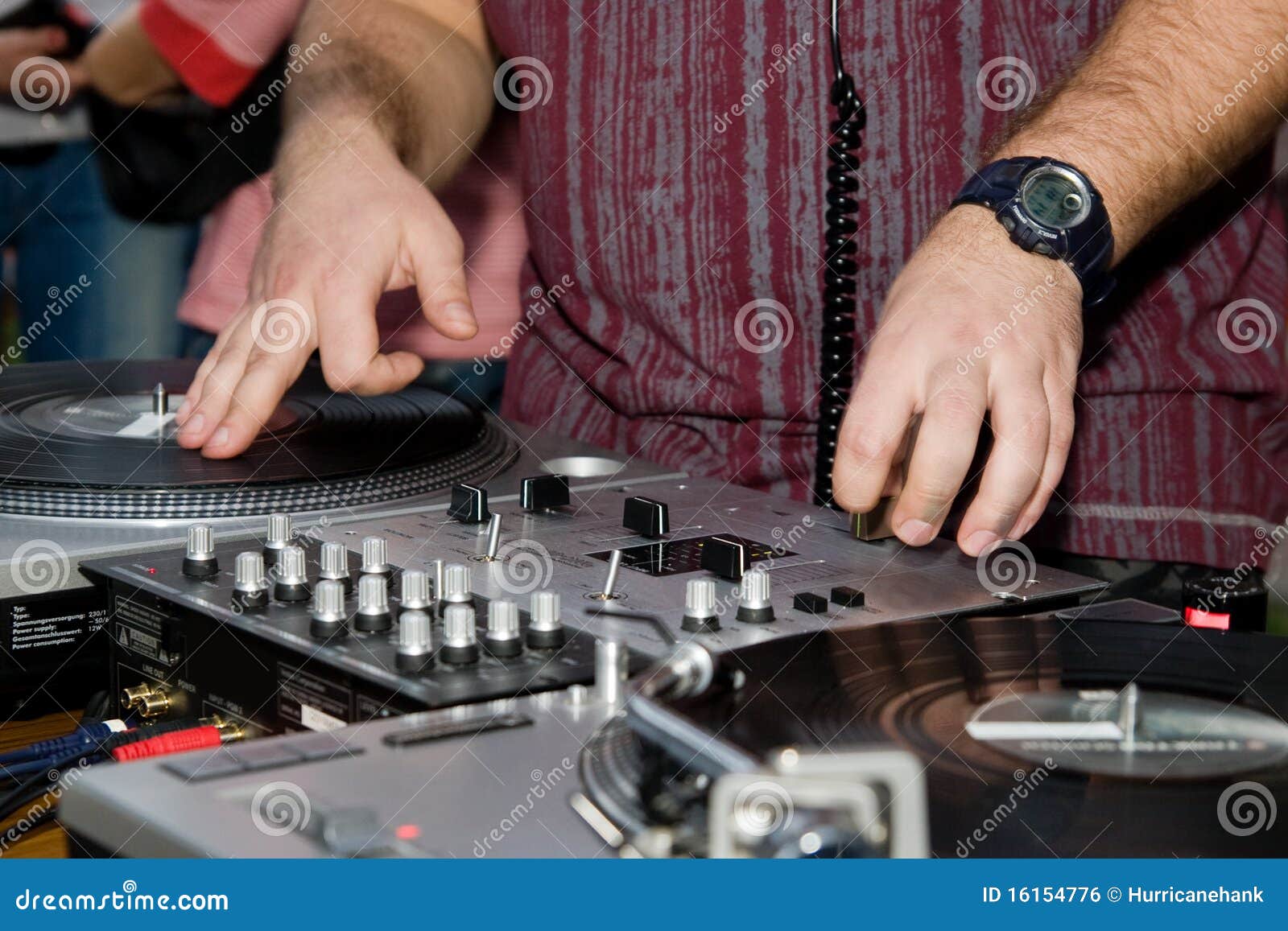 Hip-hop Dj Scratching the Vinyl Stock Photo - Image of musician ...
