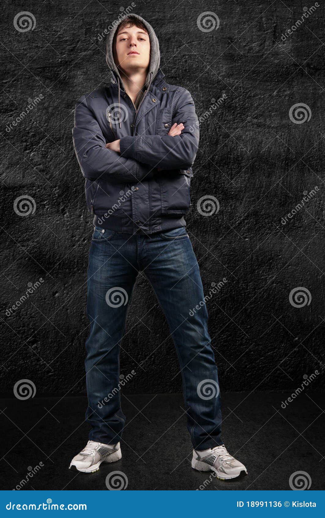 Hip-hop guy looks down stock photo. Image of cool, rowdy - 18991136