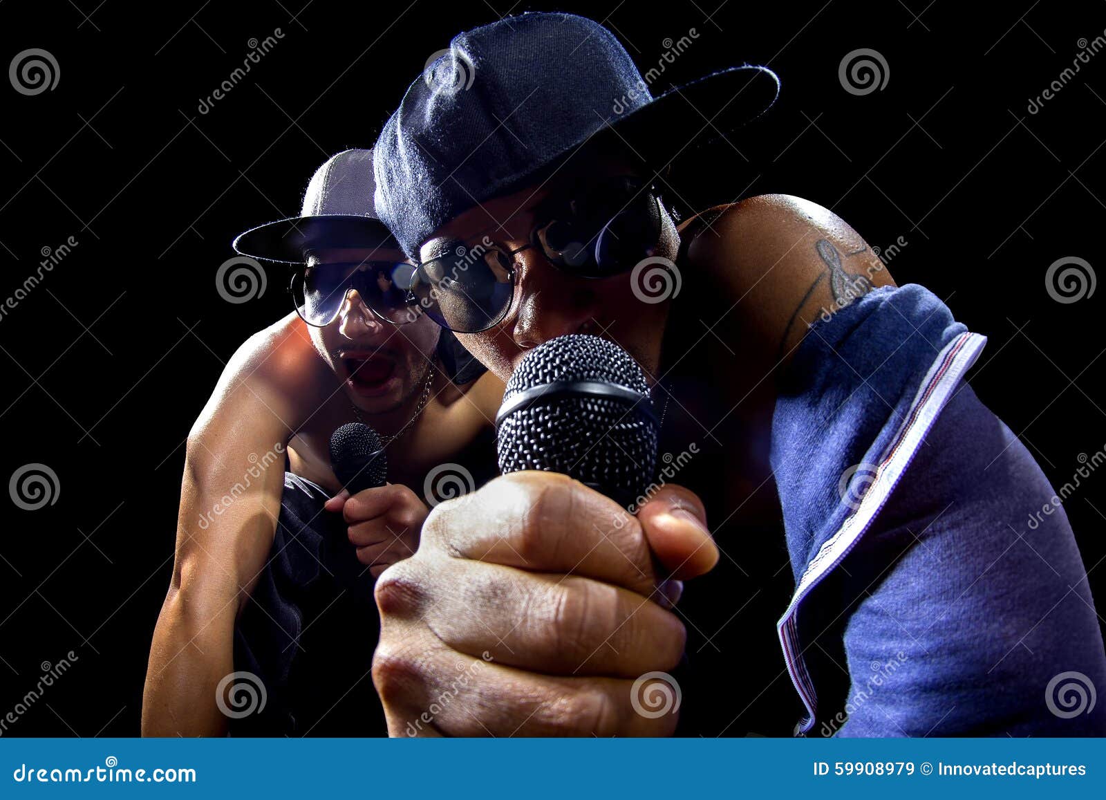 Hip Hop Konsert Med Rappare Fotografering för Bildbyråer - Bild av ...