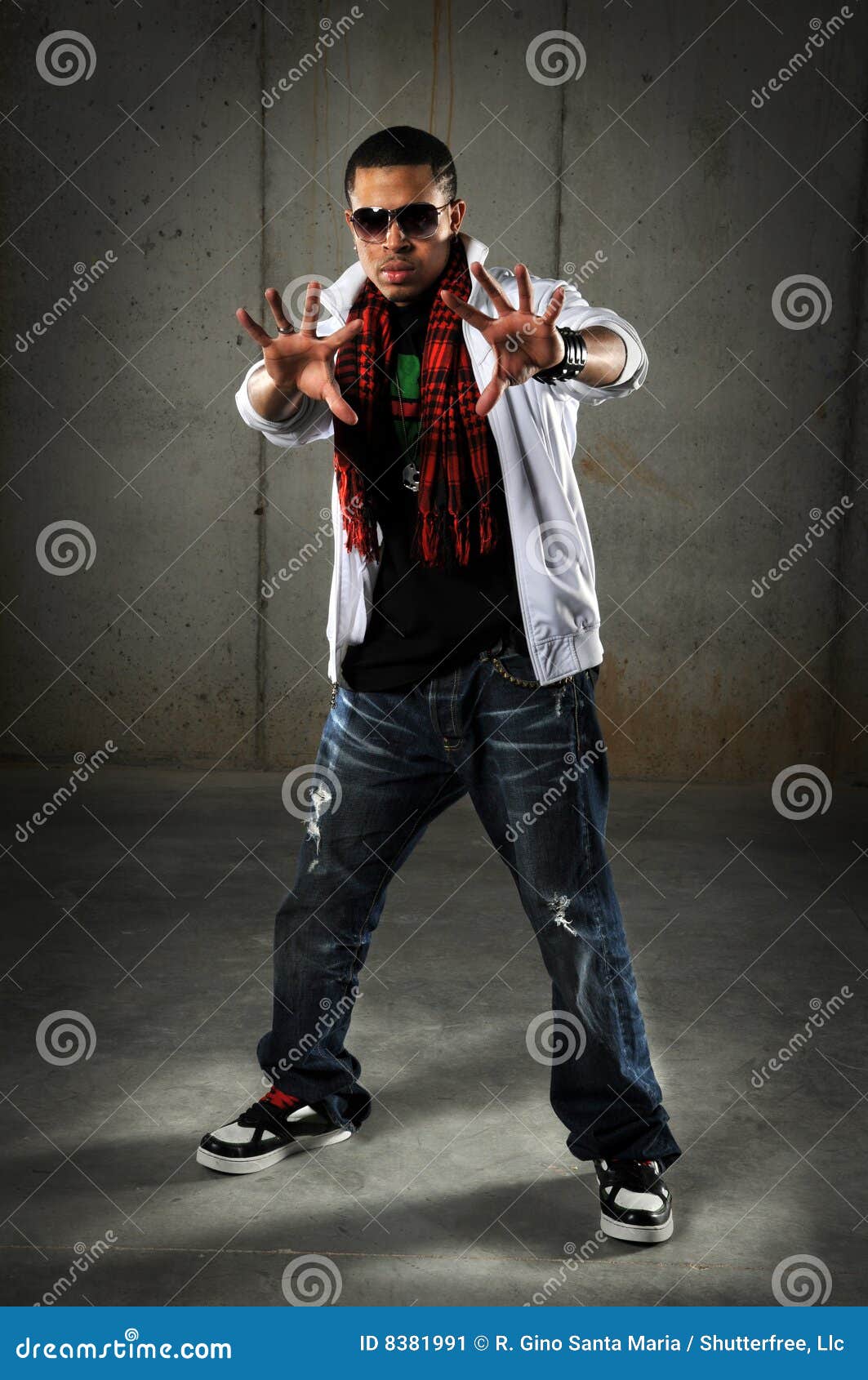 Hip Hop Man Extending Hands Stock Image - Image of cool, black: 8381991