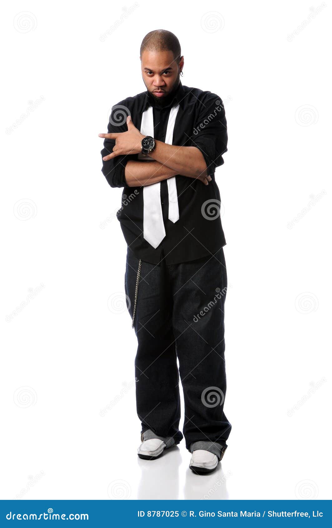 Hip Hop Man Standing stock image. Image of adult, male - 8787025