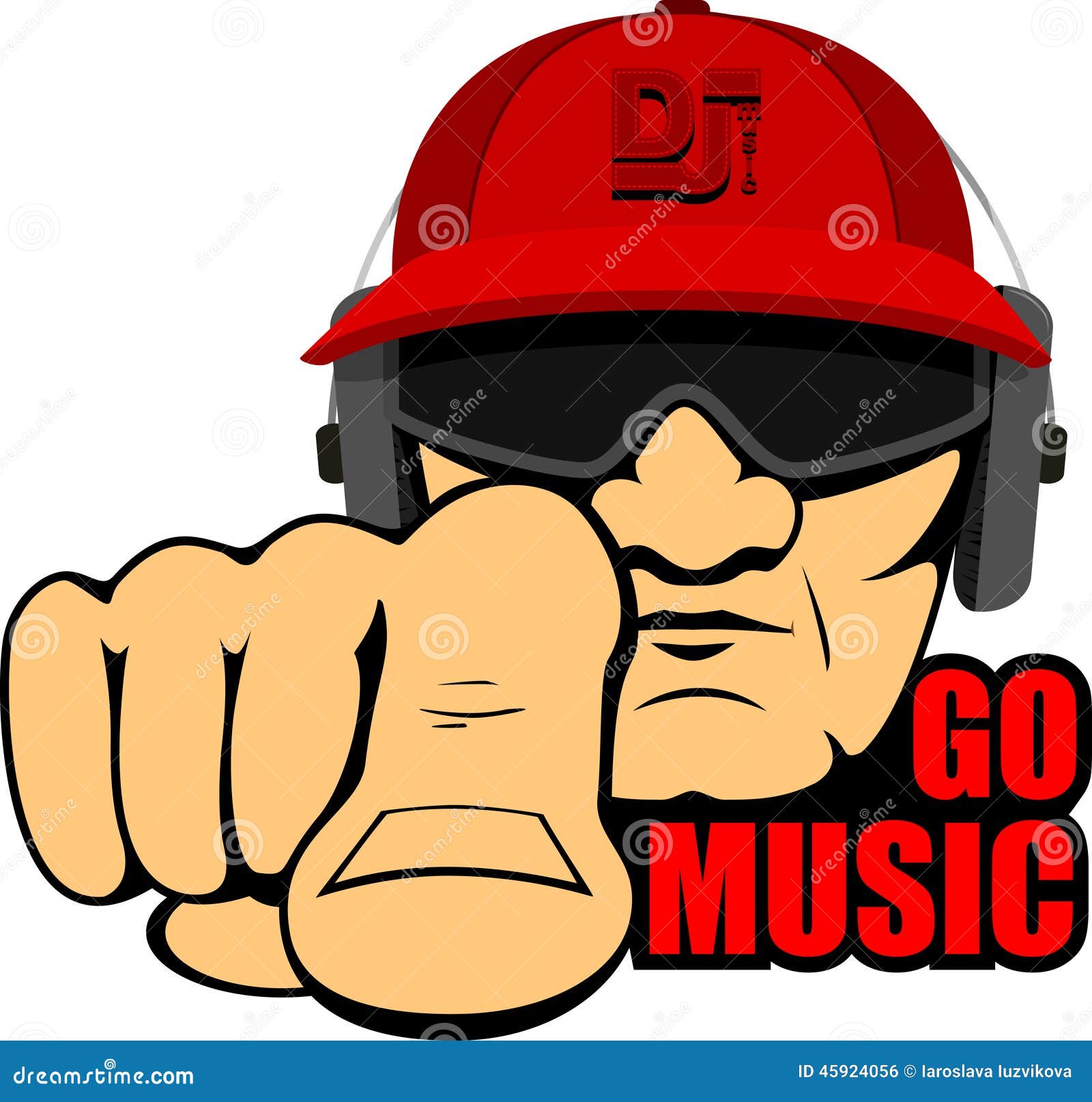 Hip hop man stock vector. Illustration of drawn, arts - 45924056