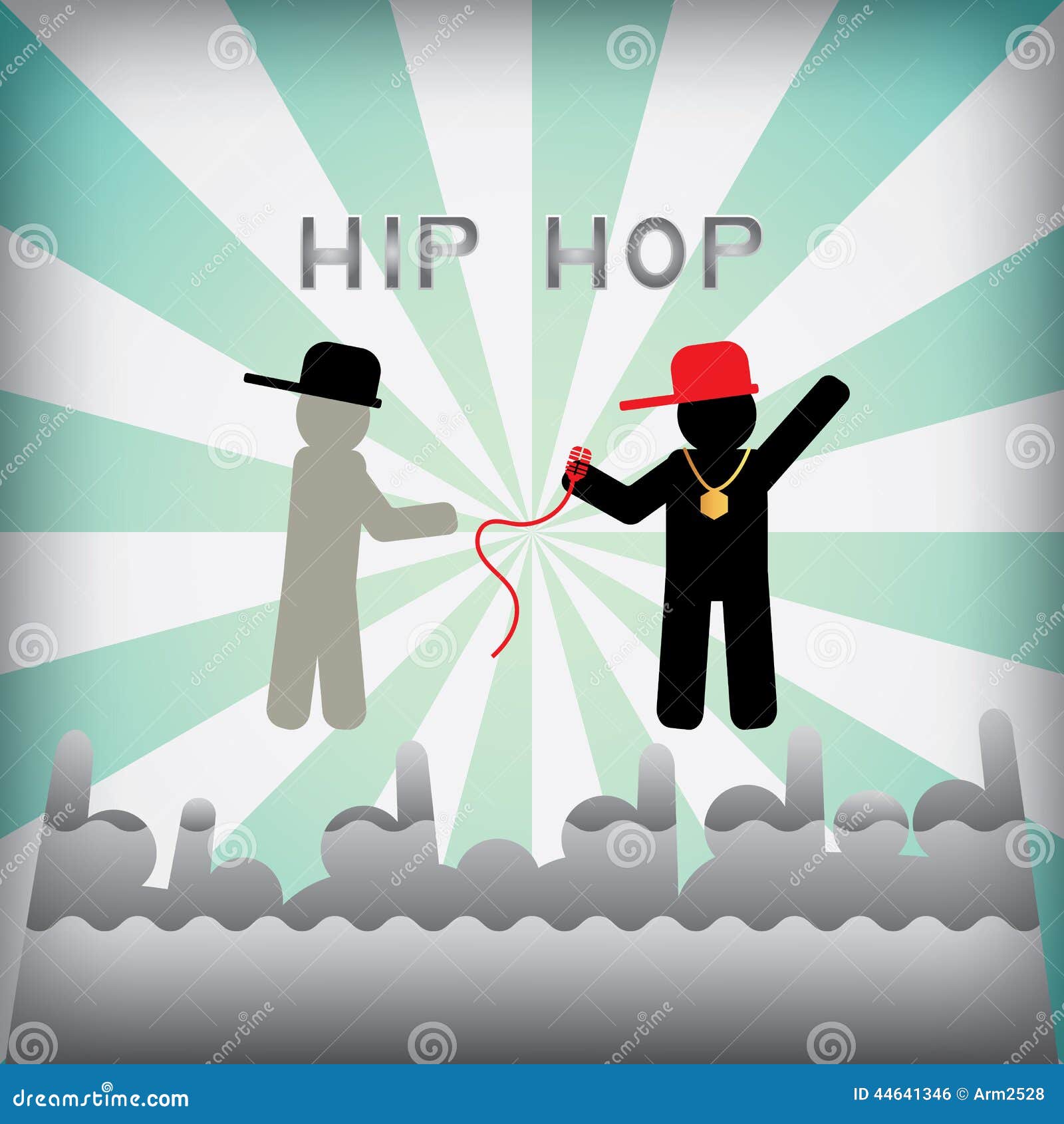 Hip hop stock vector. Illustration of song, musician - 44641346