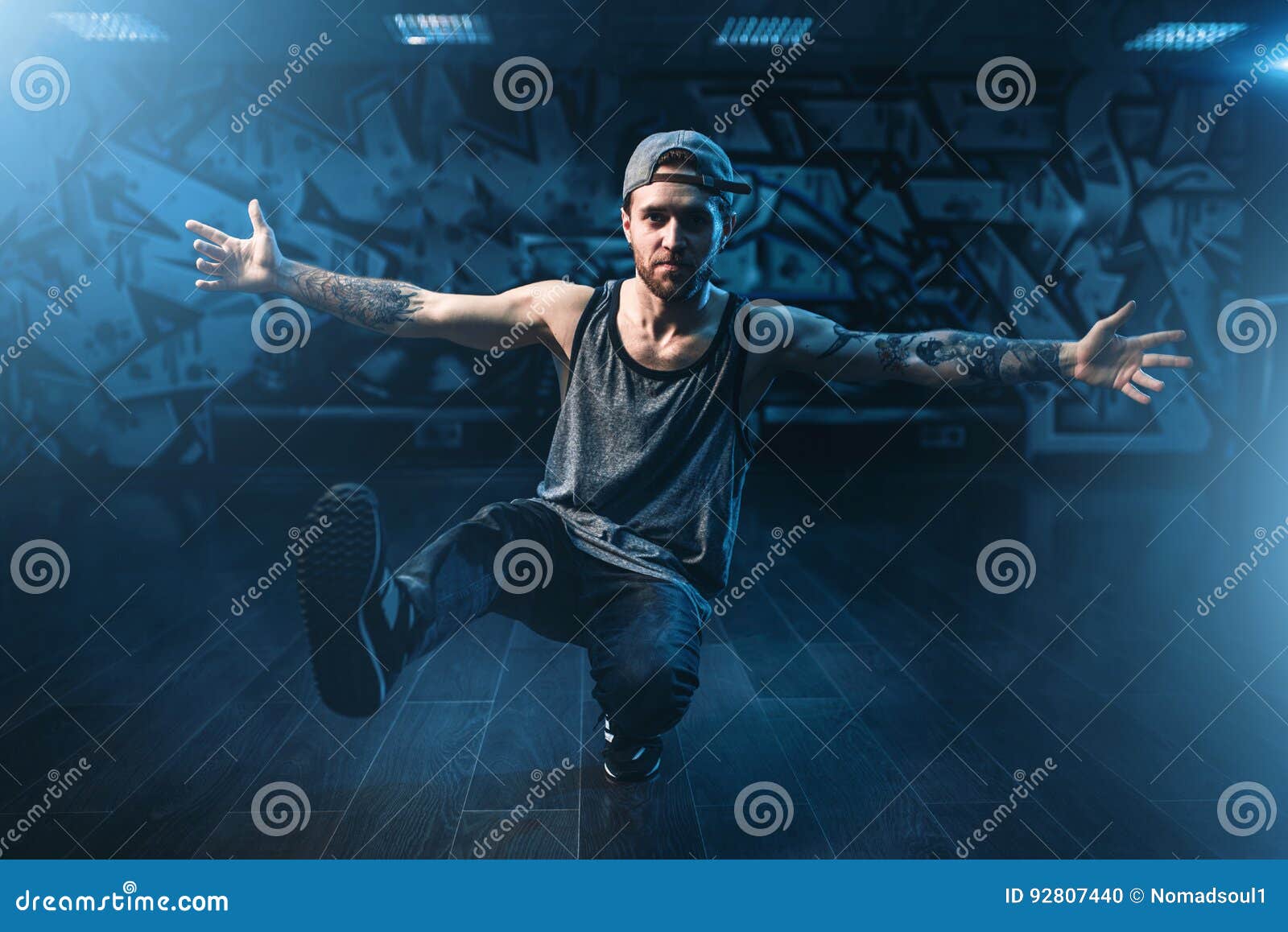 Hip Hop Performance, Cool Dance in Studio Stock Photo - Image of ...