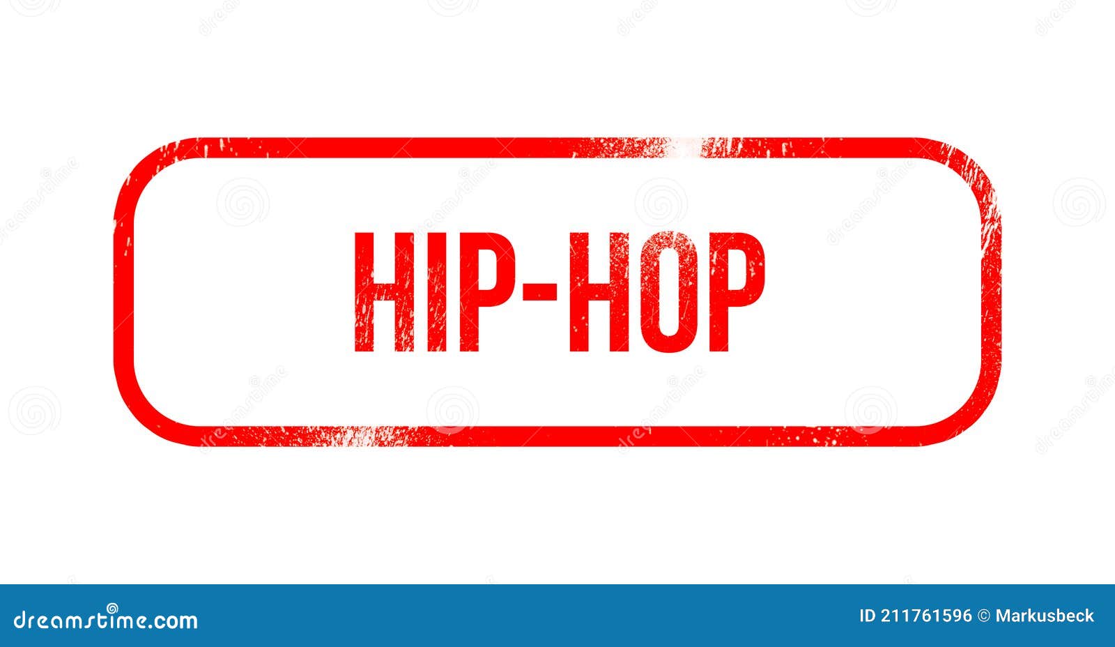 Hip-Hop - Red Grunge Rubber, Stamp Stock Illustration - Illustration of ...