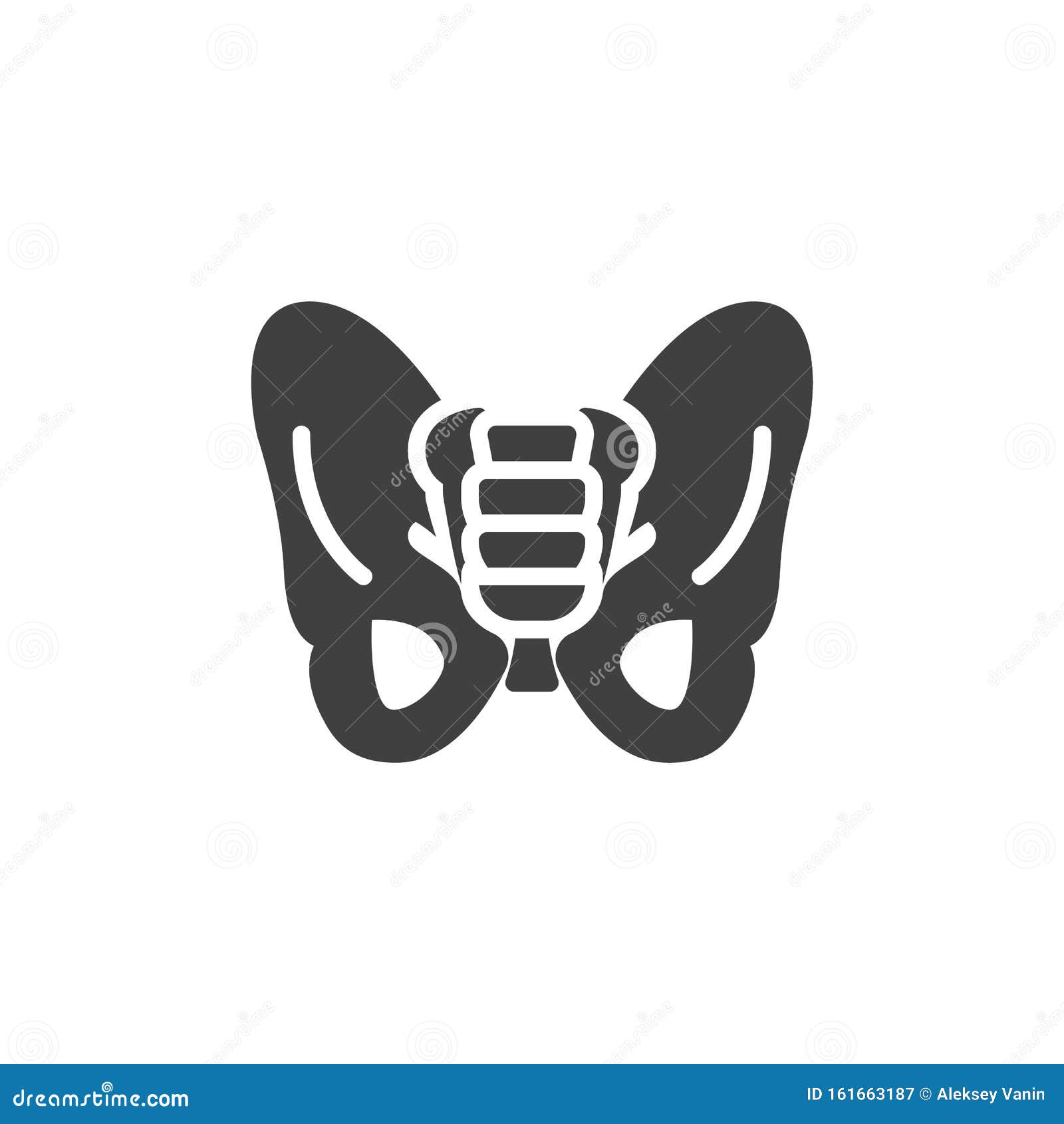 Hip joint vector icon stock vector. Illustration of pictogram - 161663187