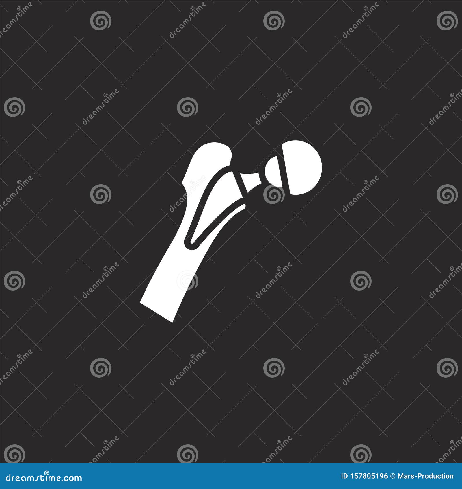 Hip Replacement Icon. Filled Hip Replacement Icon for Website Design ...